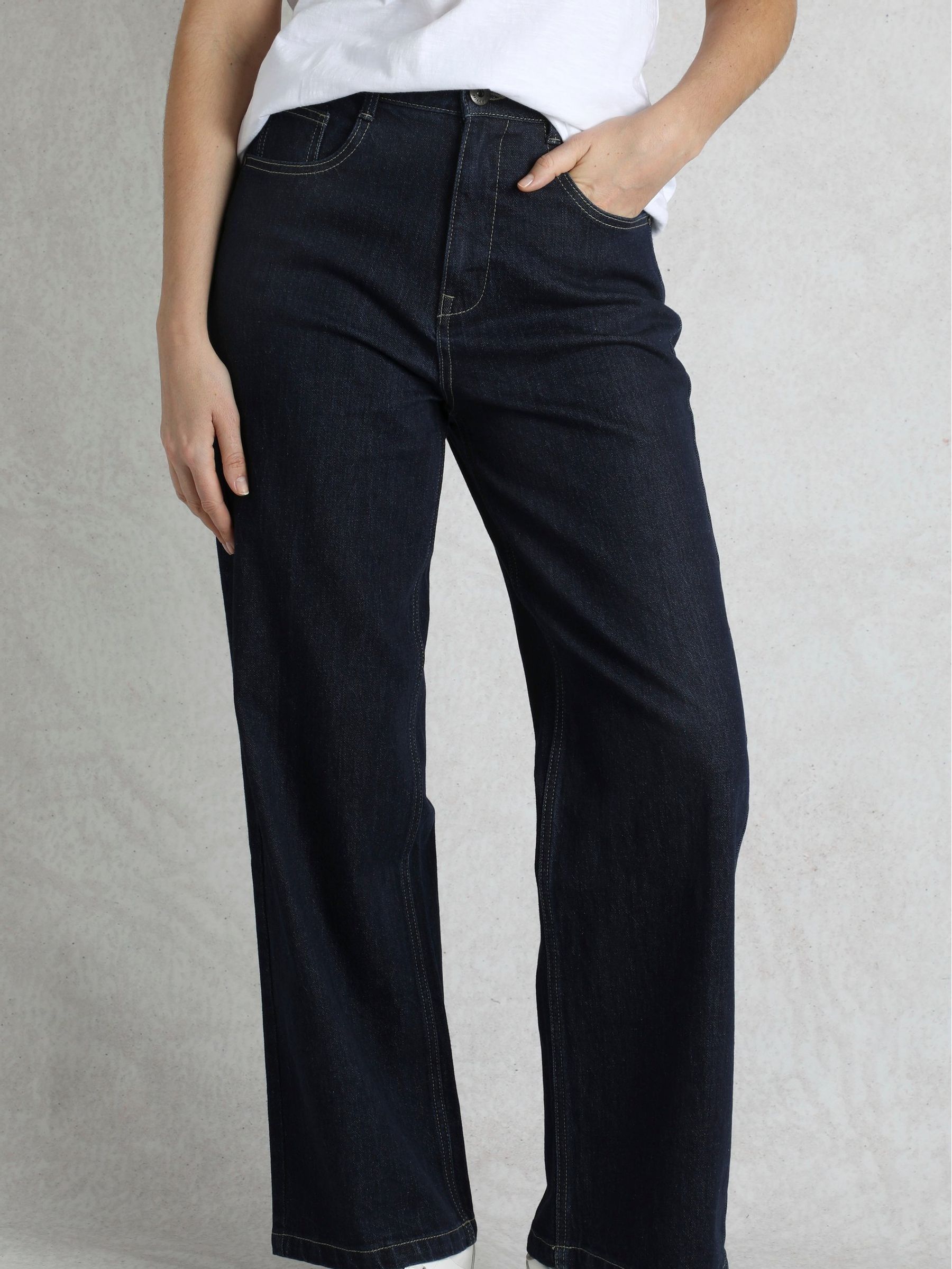 Buy Weird Fish Blue Corine Wide Leg Denim Jeans from the Next UK online ...