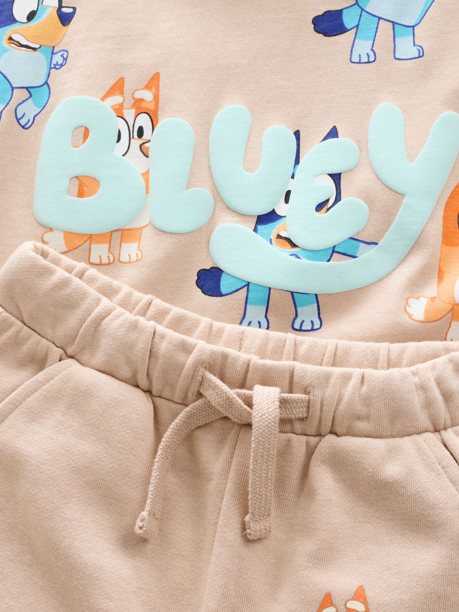 Buy Neutral Bluey All-Over-Print T-Shirt & Shorts Set (12mths-8yrs ...