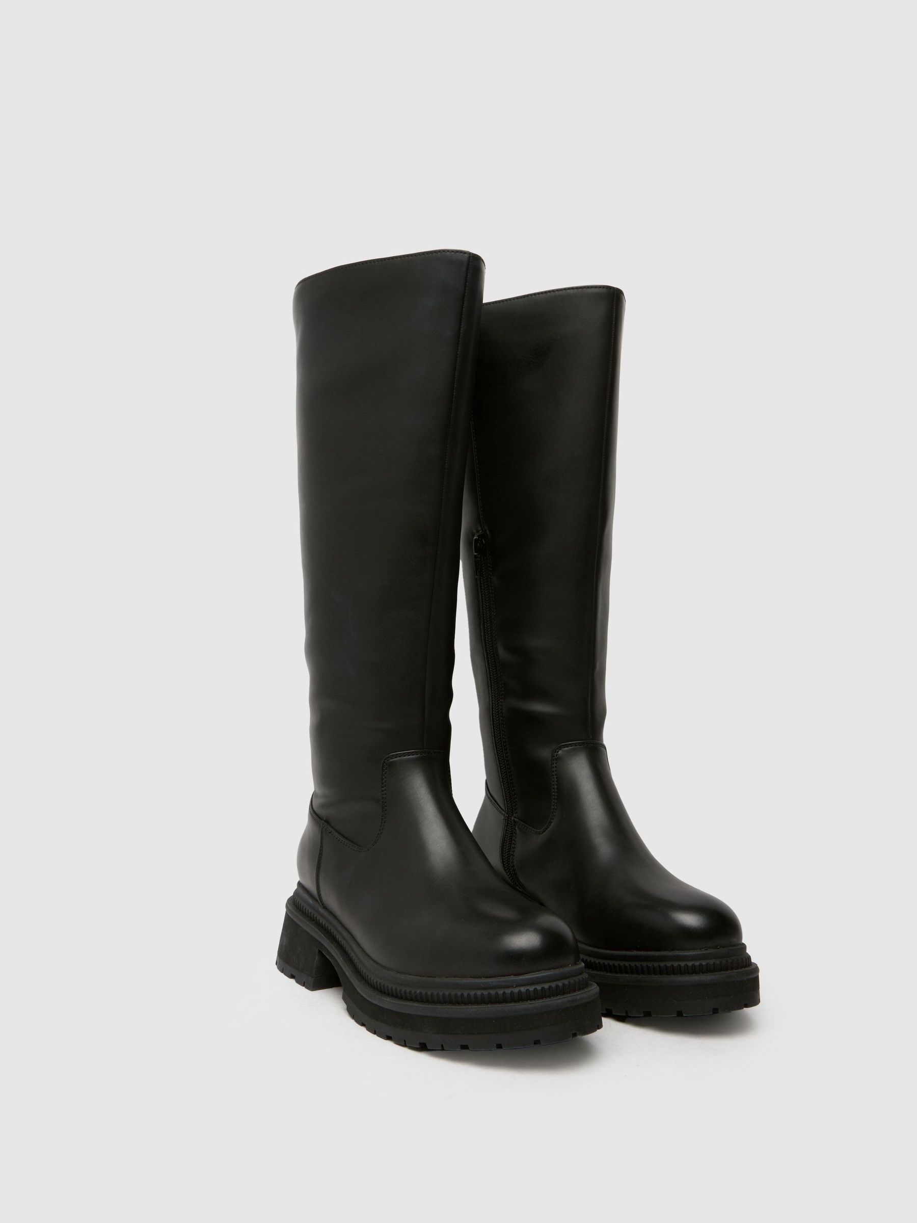 Buy Schuh Black Wide Fit Delma Pull On Boots from the Next UK online shop