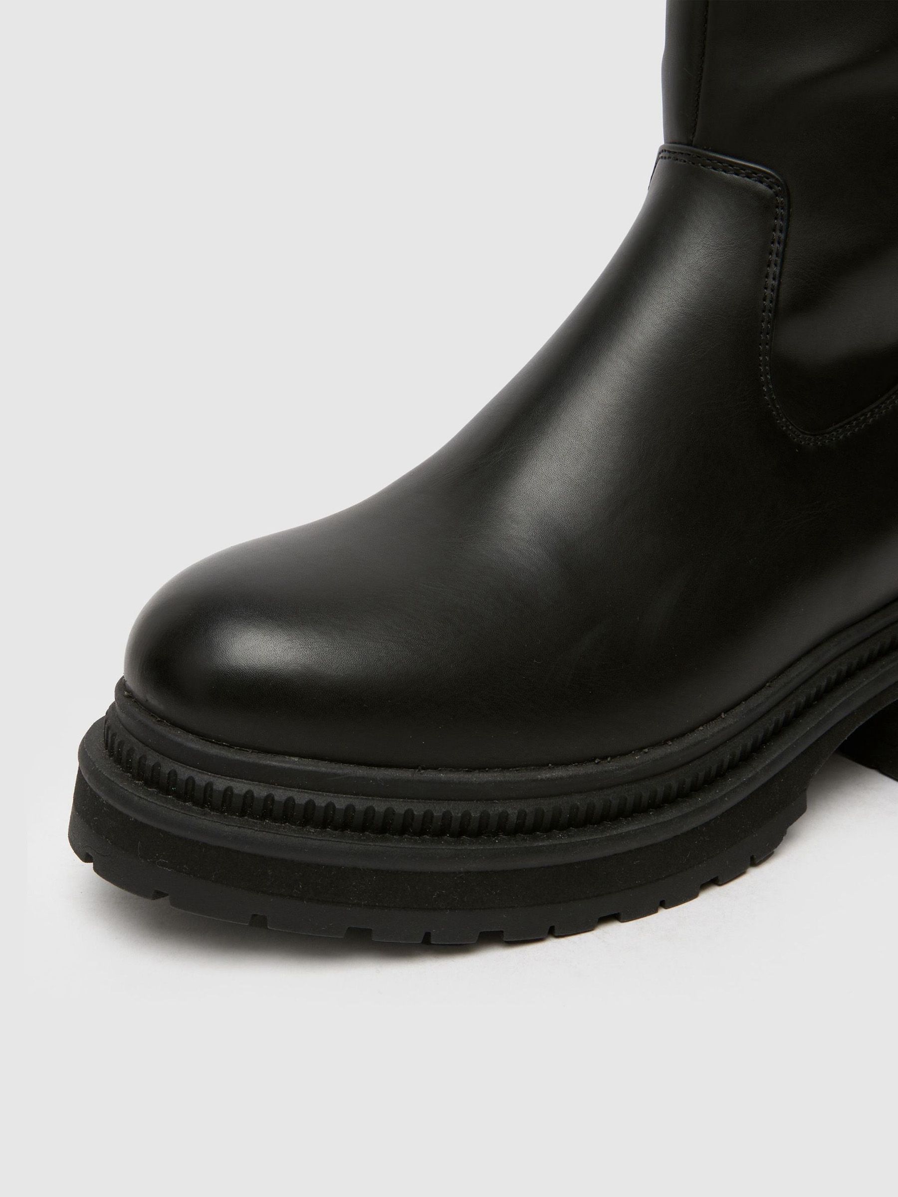 Buy Schuh Black Wide Fit Delma Pull On Boots from the Next UK online shop