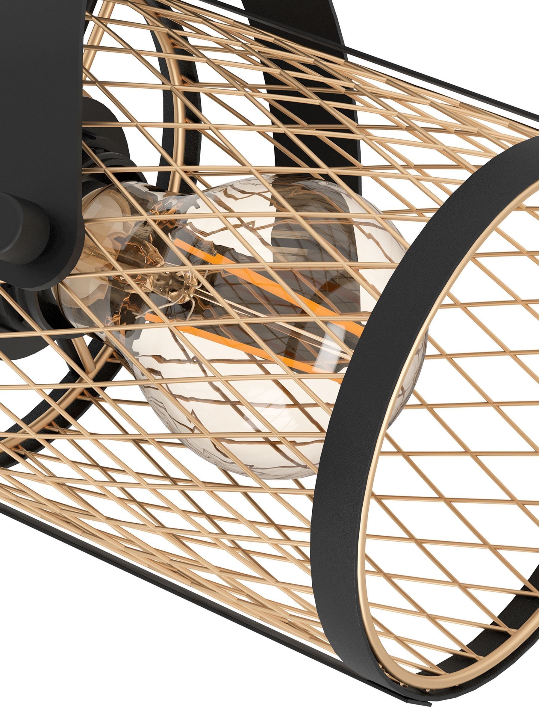 Buy Eglo Black Dellow Lattice Style Adjustable Wall Or Ceiling ...