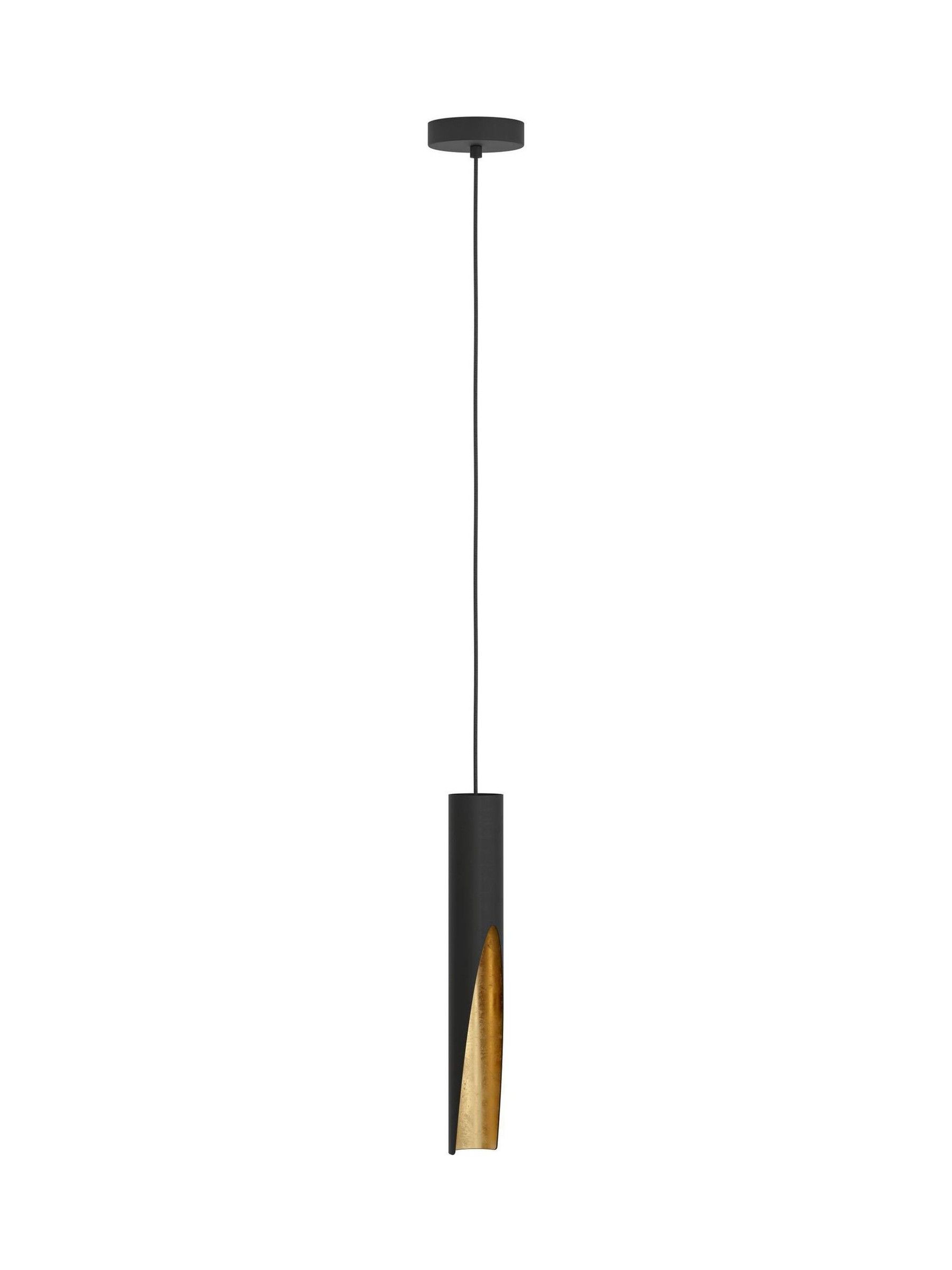 Buy Eglo Black And Gold Barbotto Steel Modern Pendant Ceiling Light ...