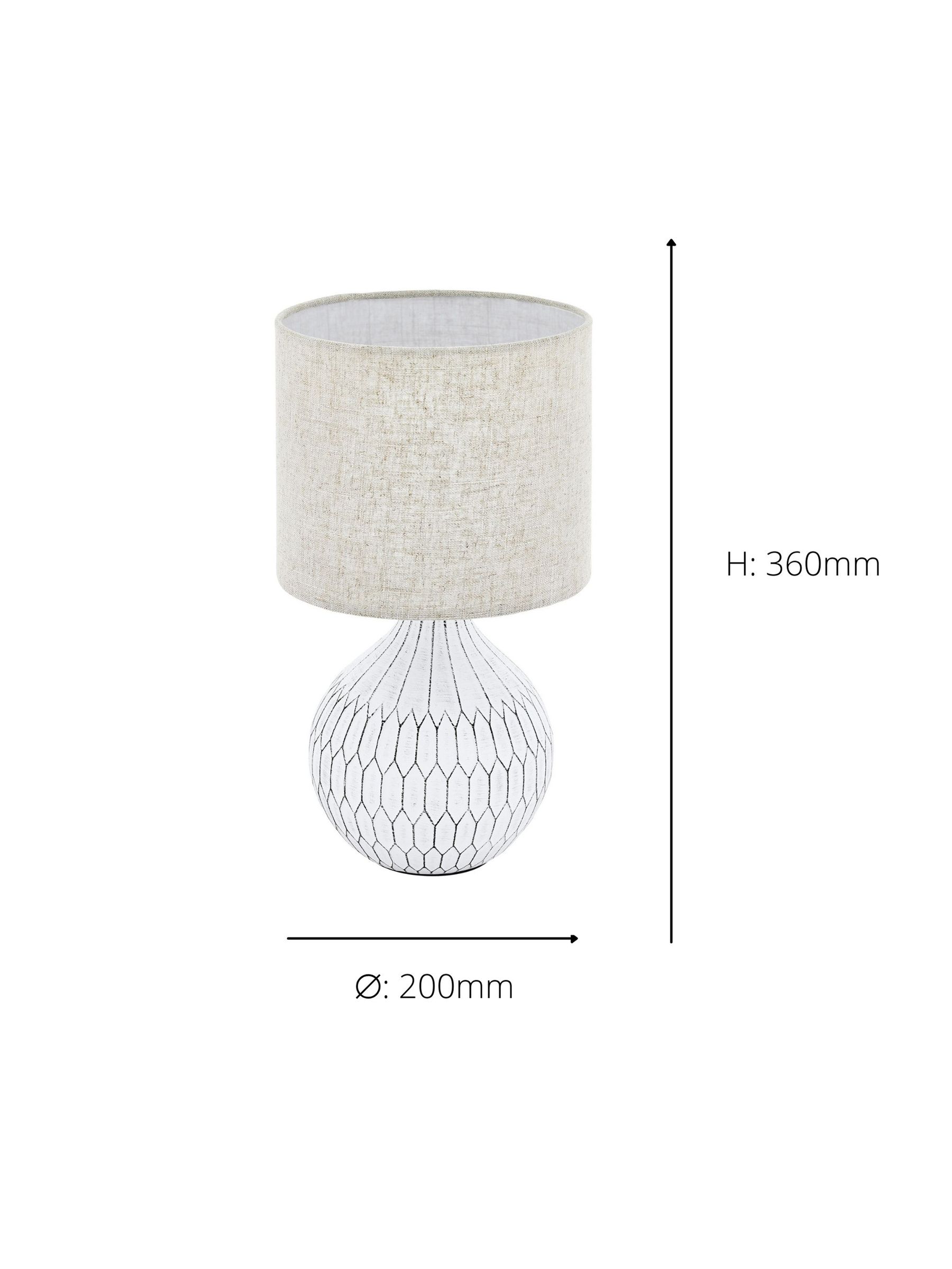Buy Eglo White Bellariva Ceramic And Fabric Table Lamp from the Next UK ...