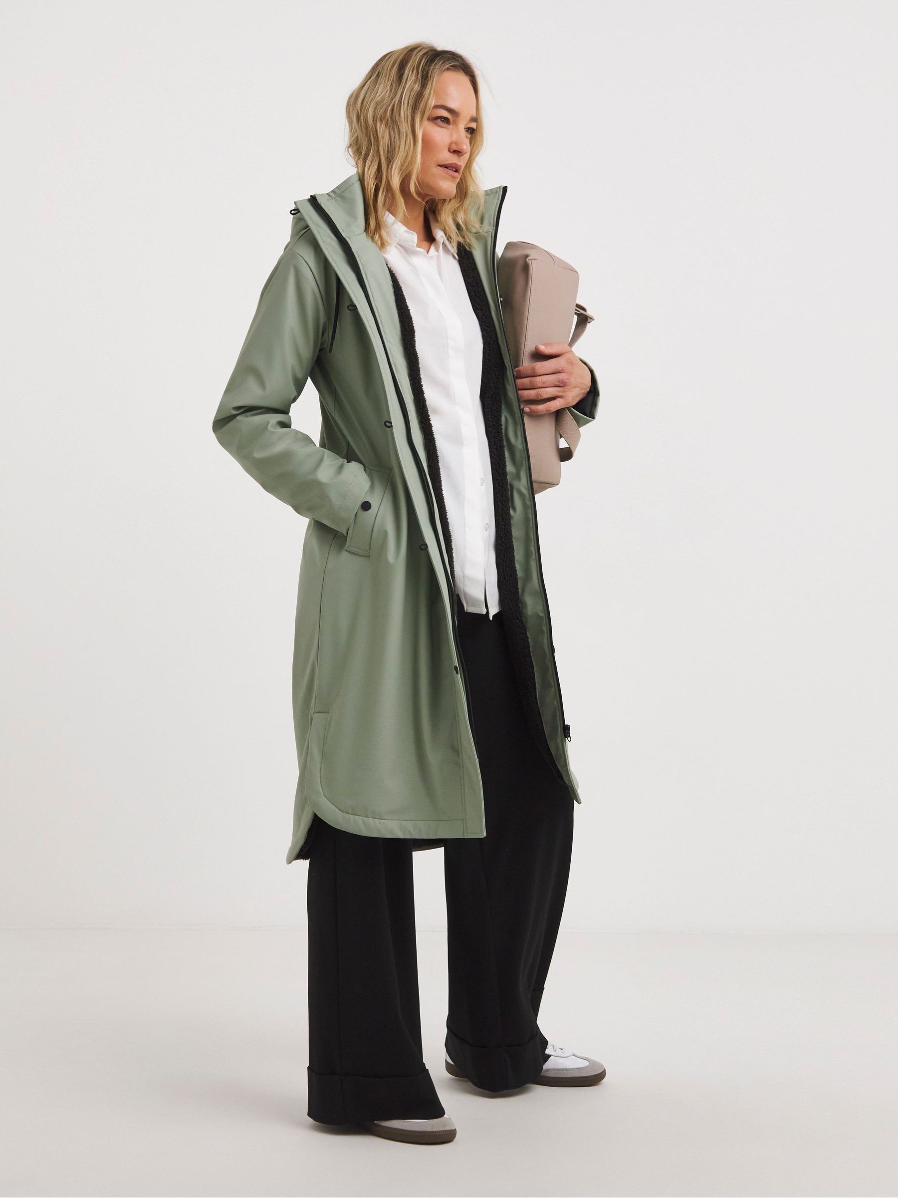 Buy JD Williams Green Longline Raincoat from the Next UK online shop