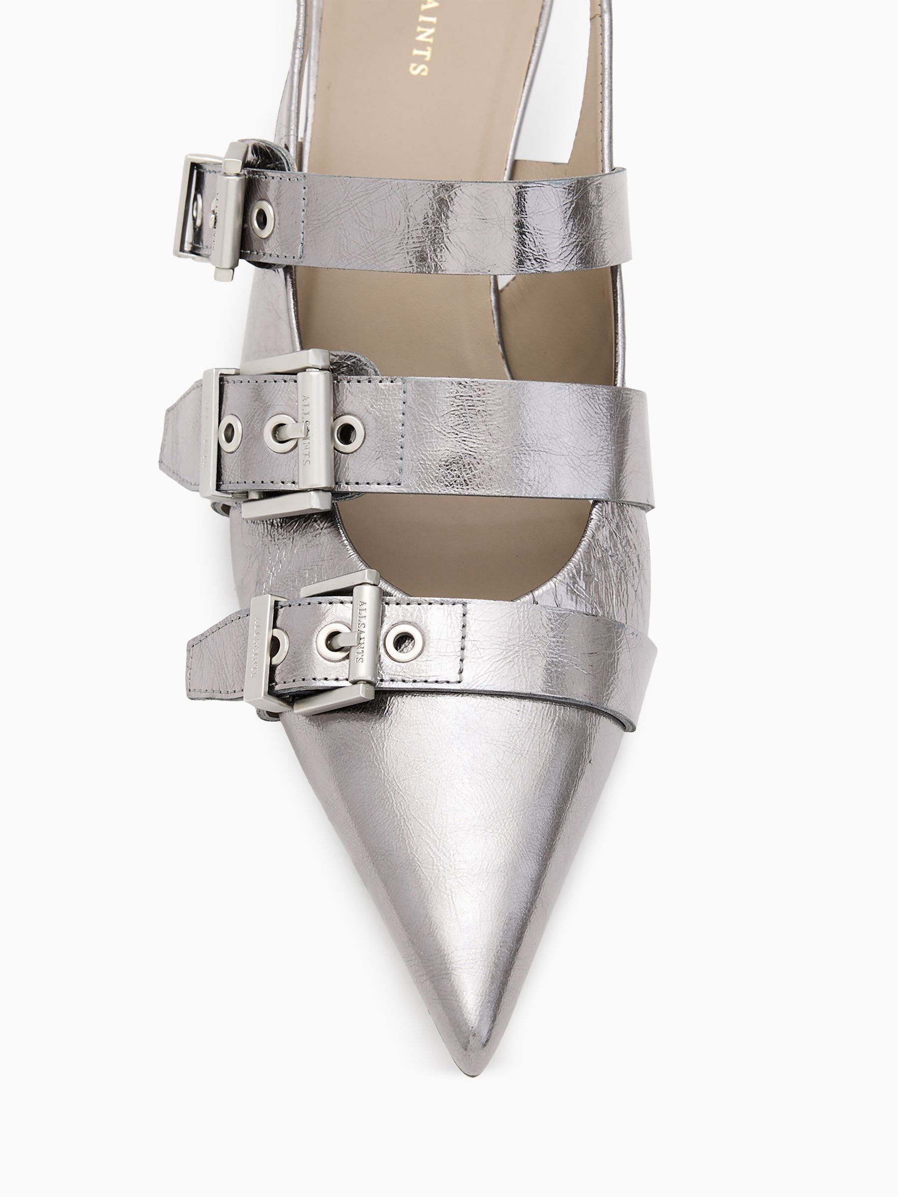 Buy AllSaints Grey Grace Buckle Heels from the Next UK online shop