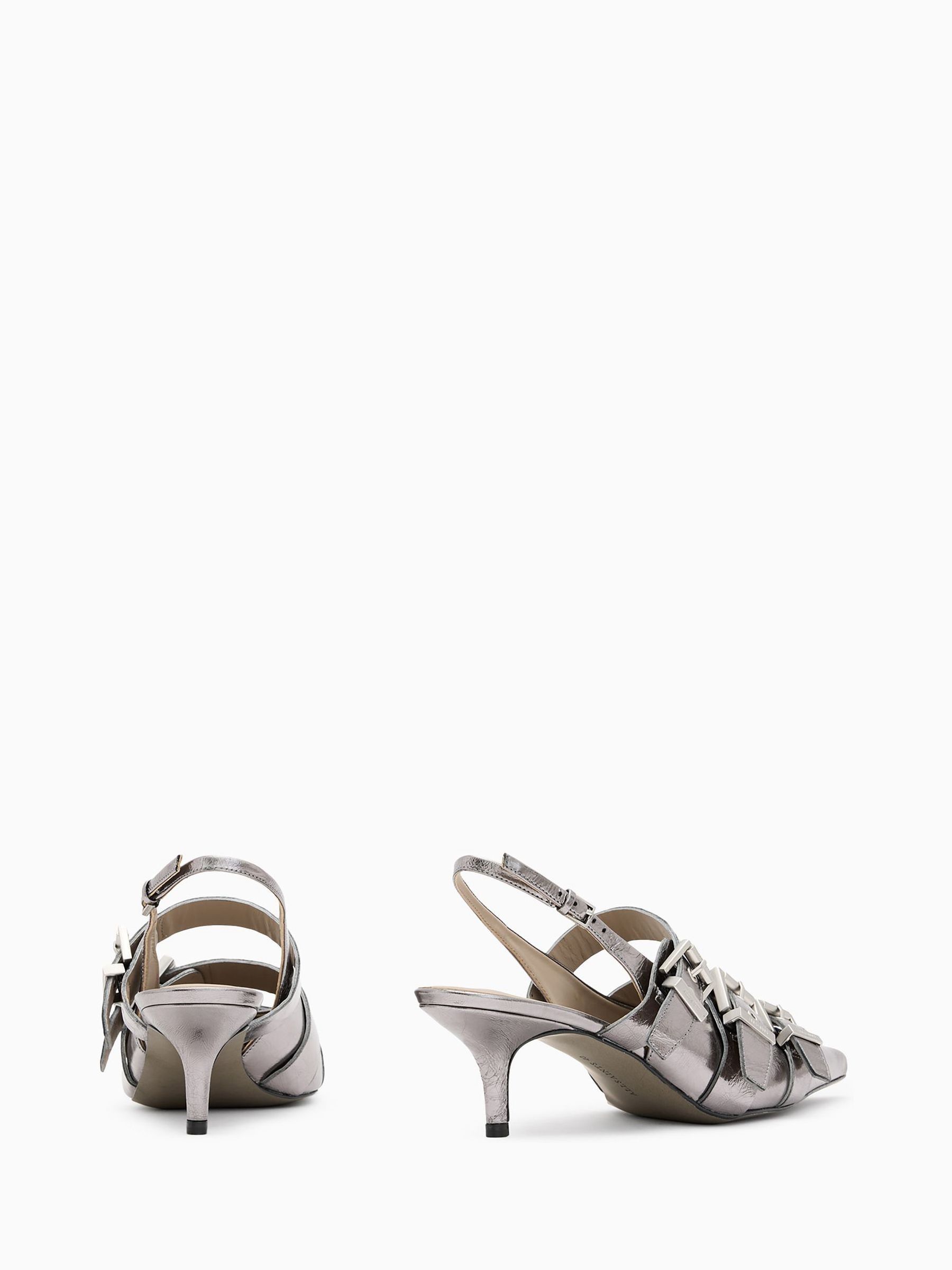 Buy AllSaints Grey Grace Buckle Heels from the Next UK online shop