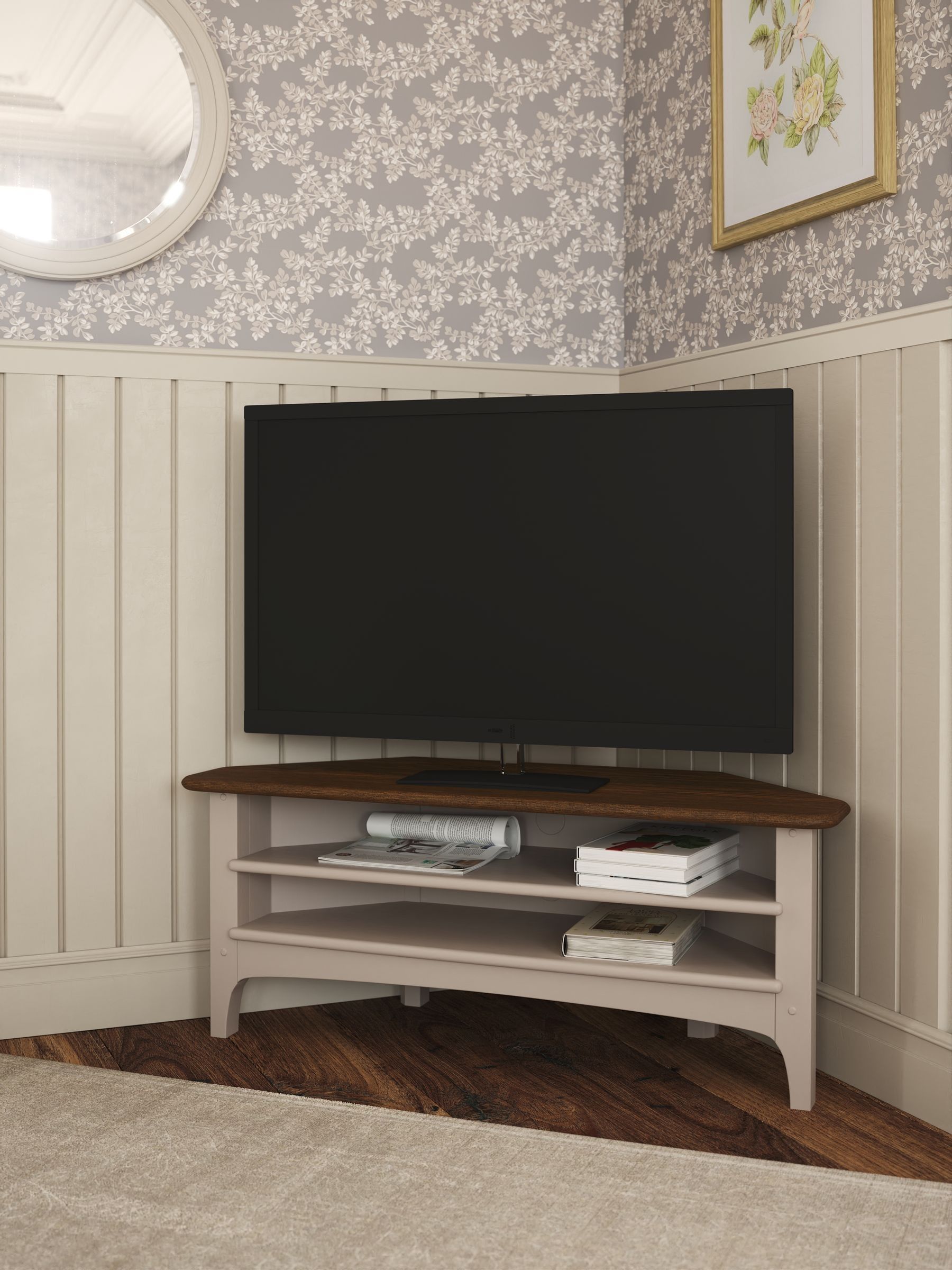 Buy Laura Ashley Soft Truffle Dark Chestnut Hapton TV Up to 50 inch ...