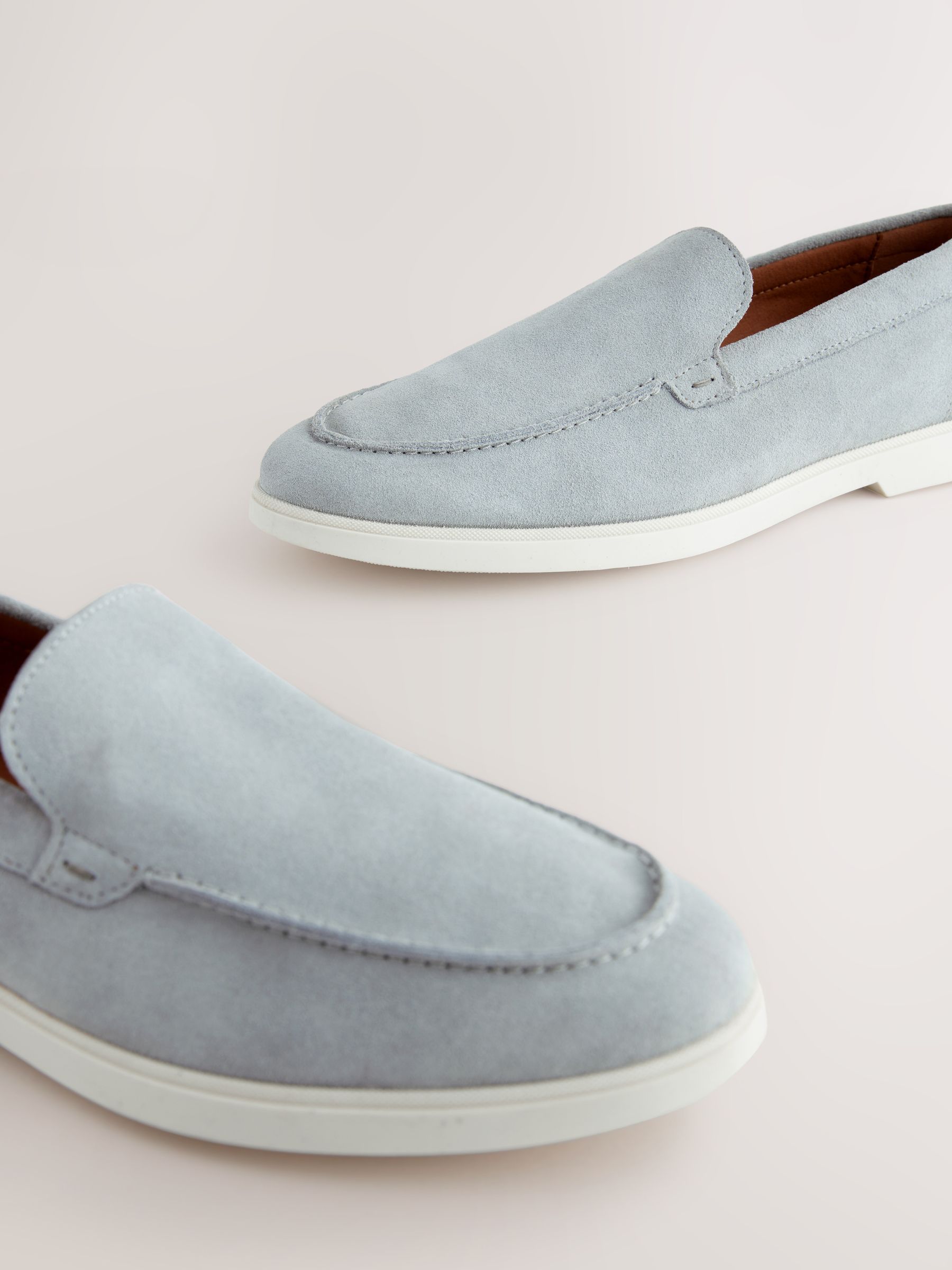 Buy Blue Suede Loafers from the Next UK online shop