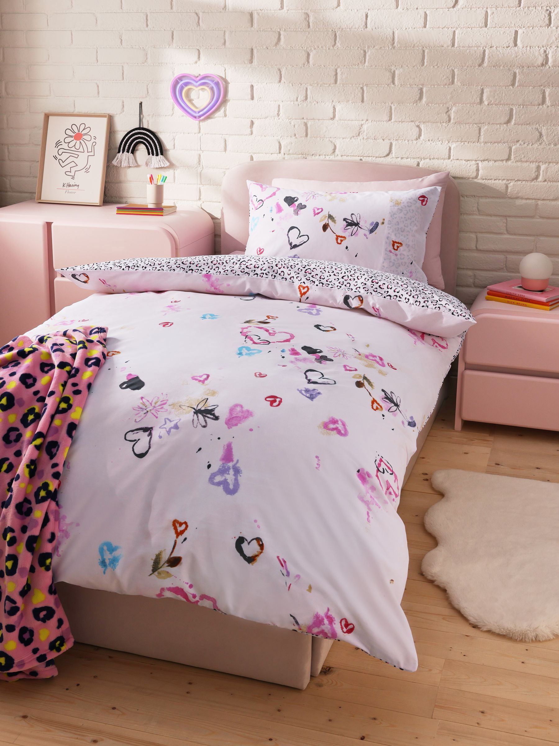Buy Animal Print Printed Polycotton Duvet Cover and Pillowcase Bedding ...