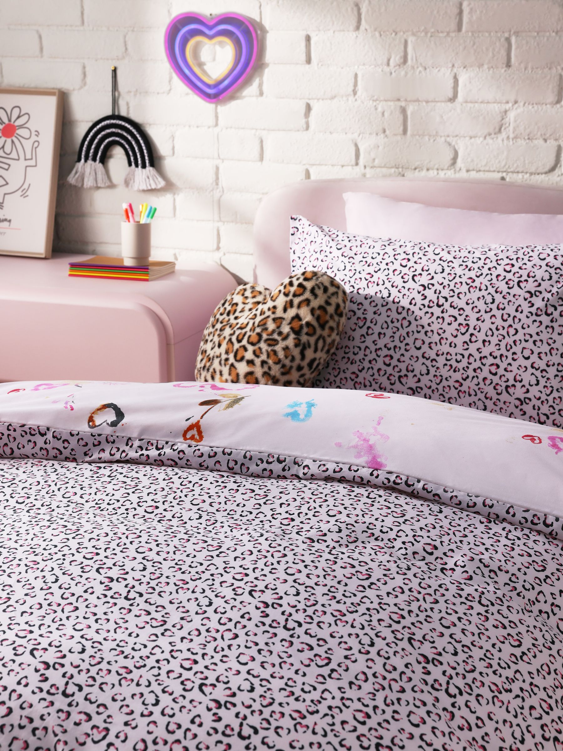 Buy Animal Print Printed Polycotton Duvet Cover and Pillowcase Bedding ...