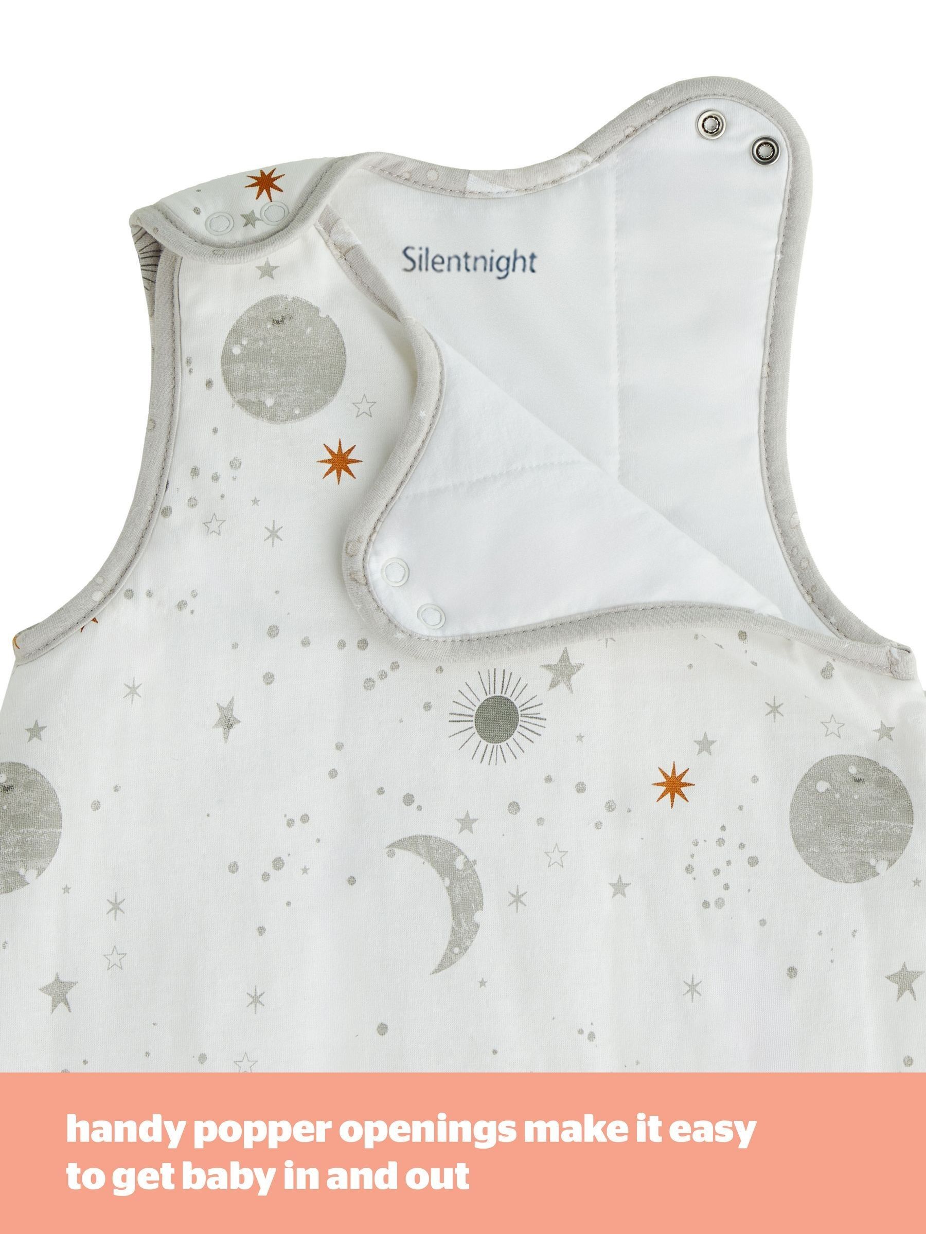 Buy Silentnight White 100% Cotton Safe Nights 2.5 Tog Baby Sleeping Bag ...
