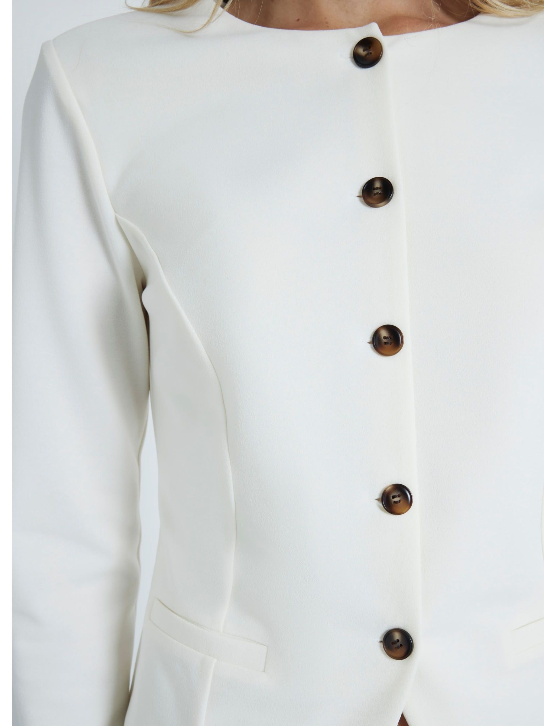 Buy River Island White Tailored Button Jacket from the Next UK online shop