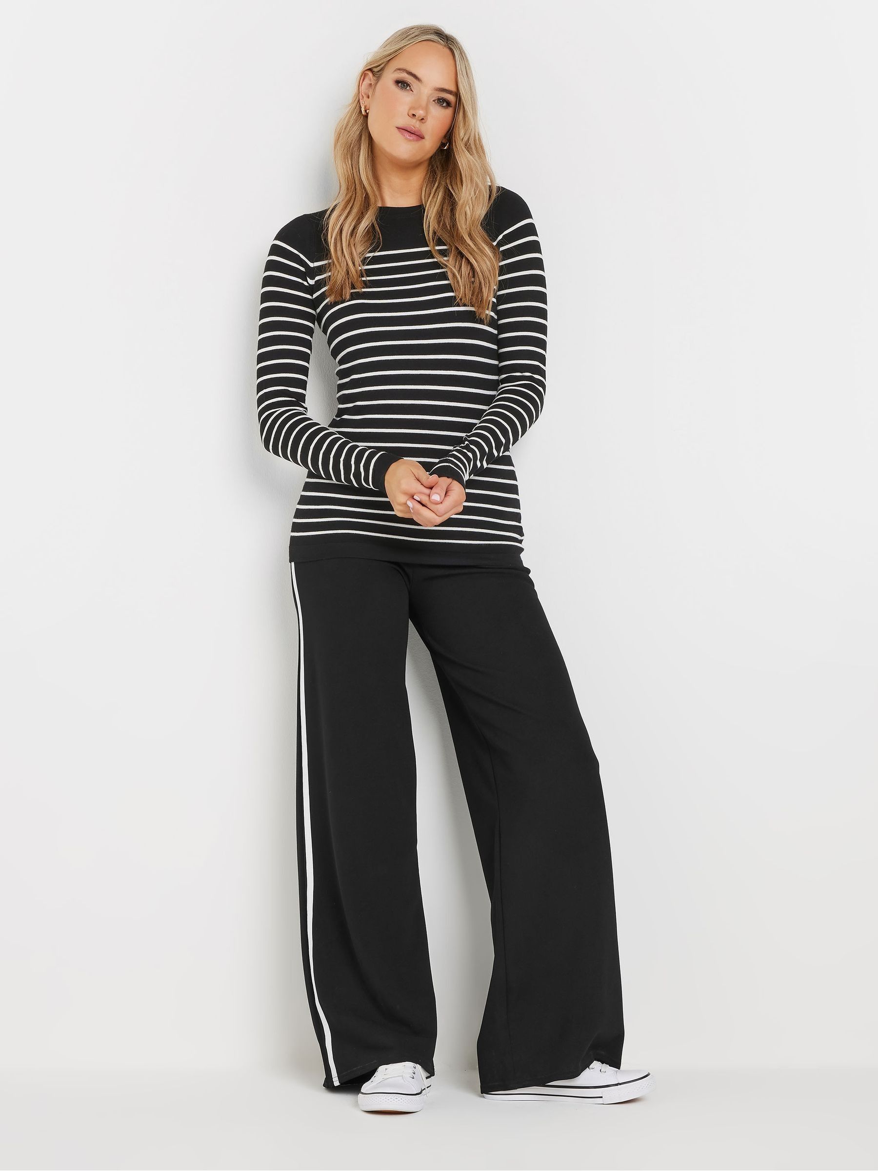 Buy Long Tall Sally Black Stripe Fine Gauge Jumper from the Next UK ...