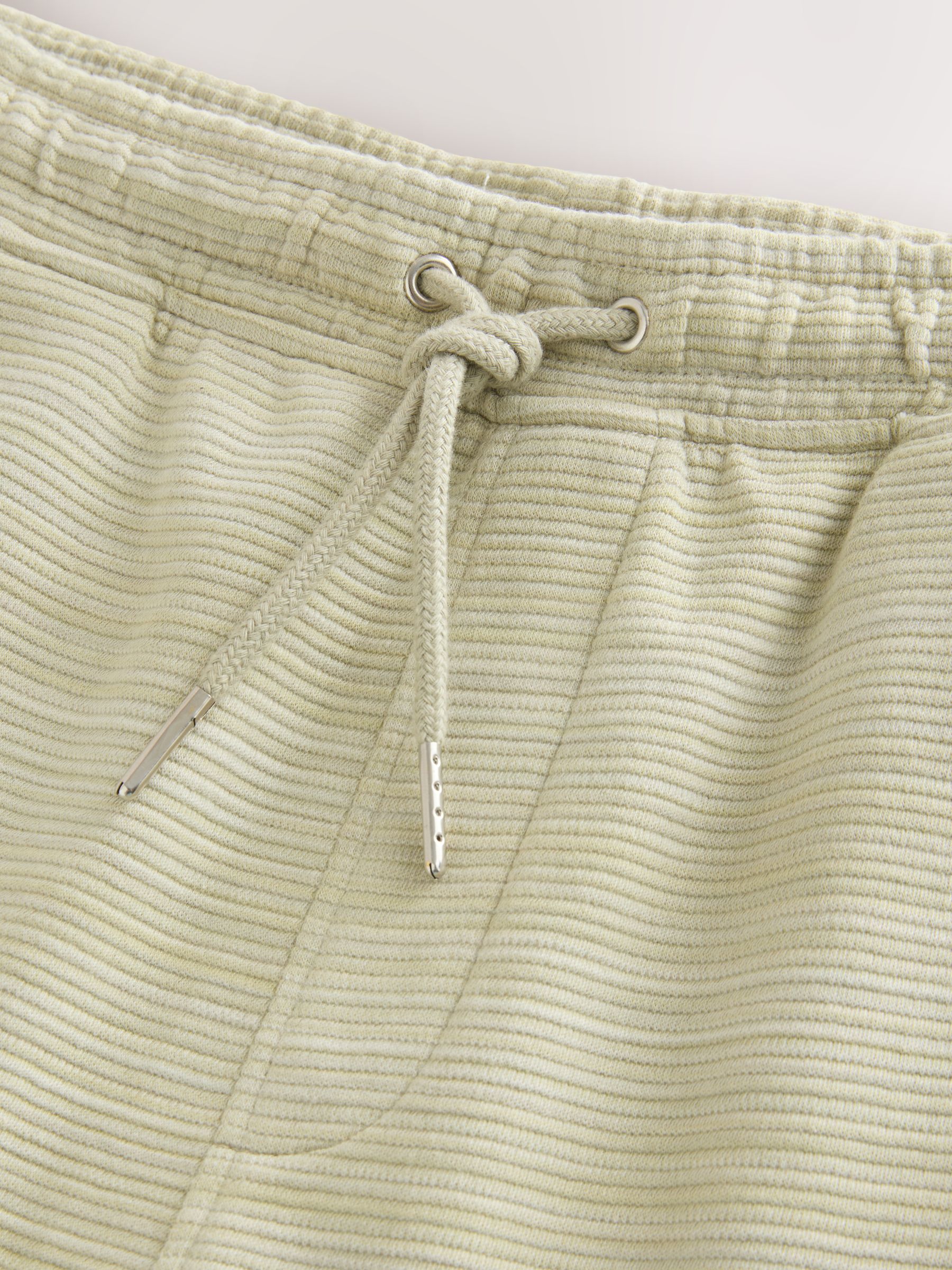 Buy Green Textured Jersey Shorts from the Next UK online shop