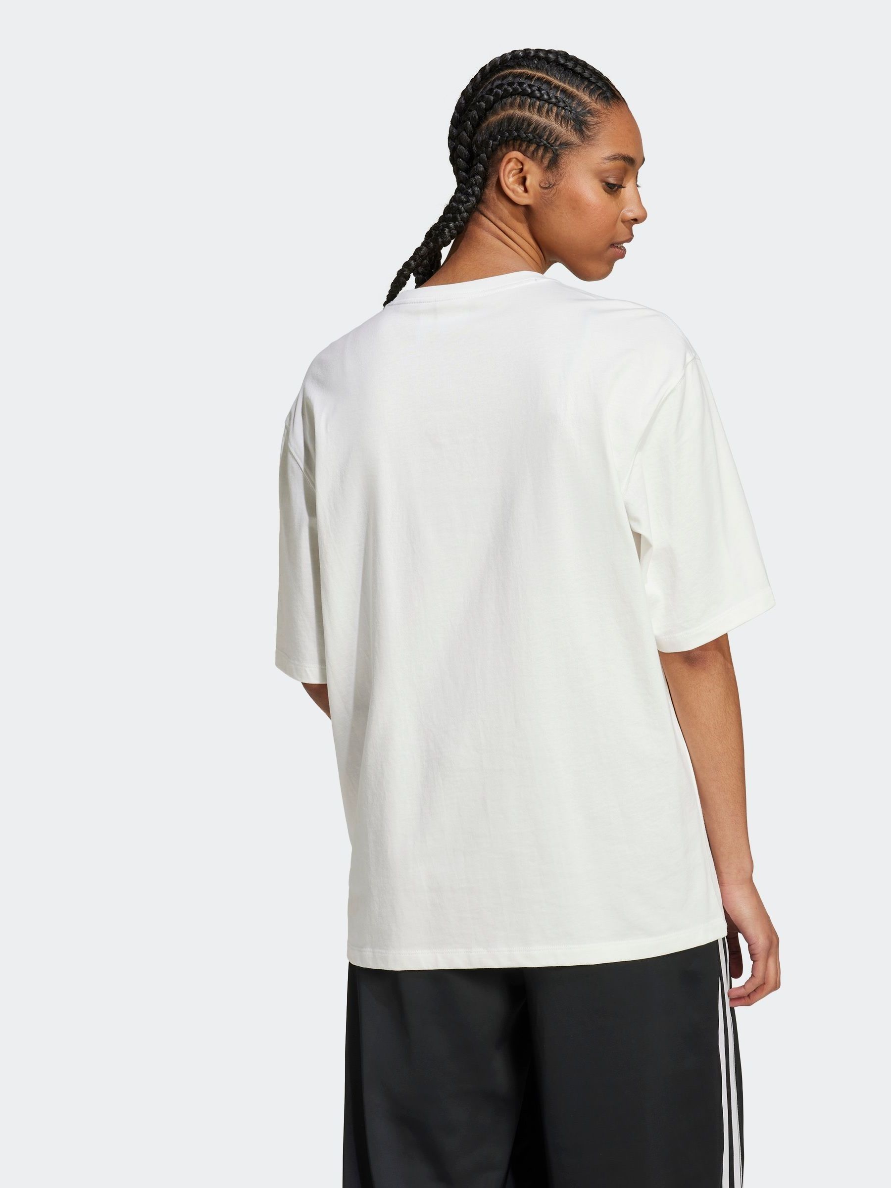 Buy adidas Originals White Essentials Boyfriend T-Shirt from the Next ...