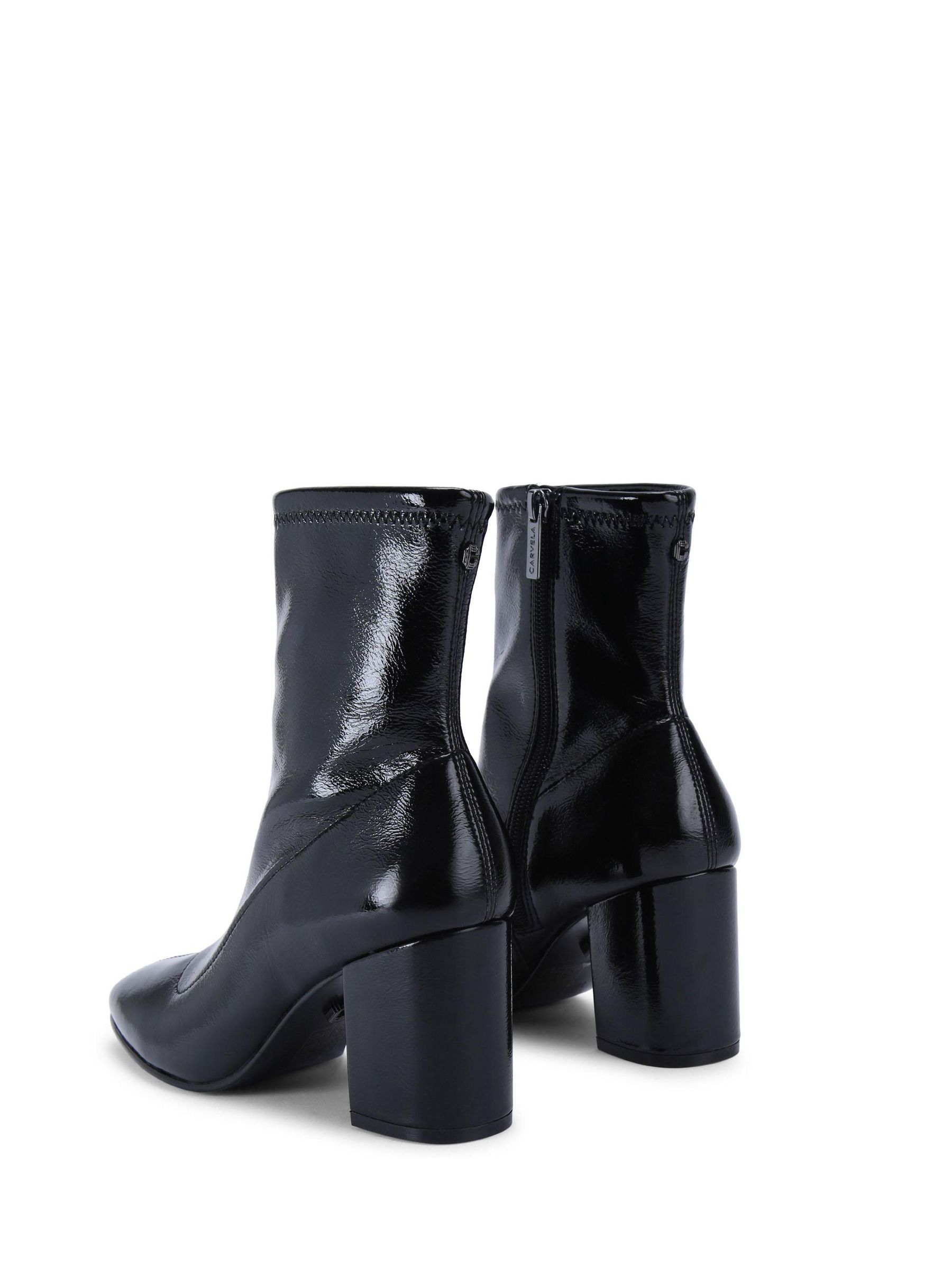 Buy Carvela Black Patent Strut Ankle Boots from the Next UK online shop