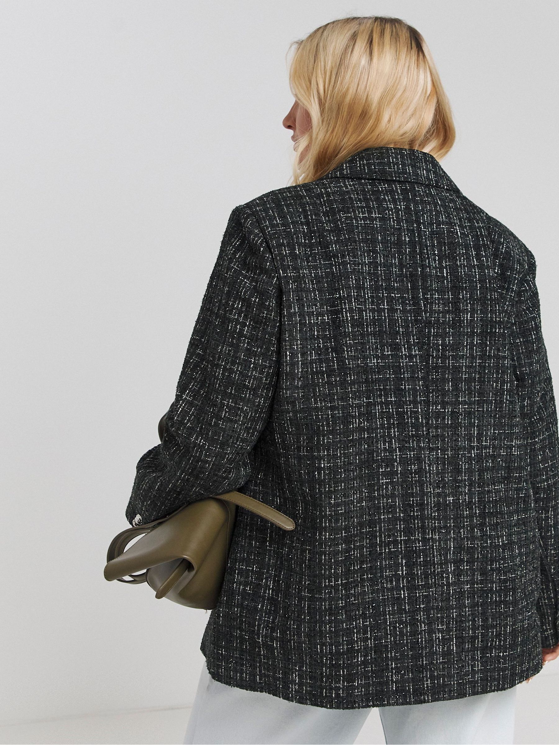 Buy Simply Be Black Single Breasted Boucle Blazer from the Next UK ...