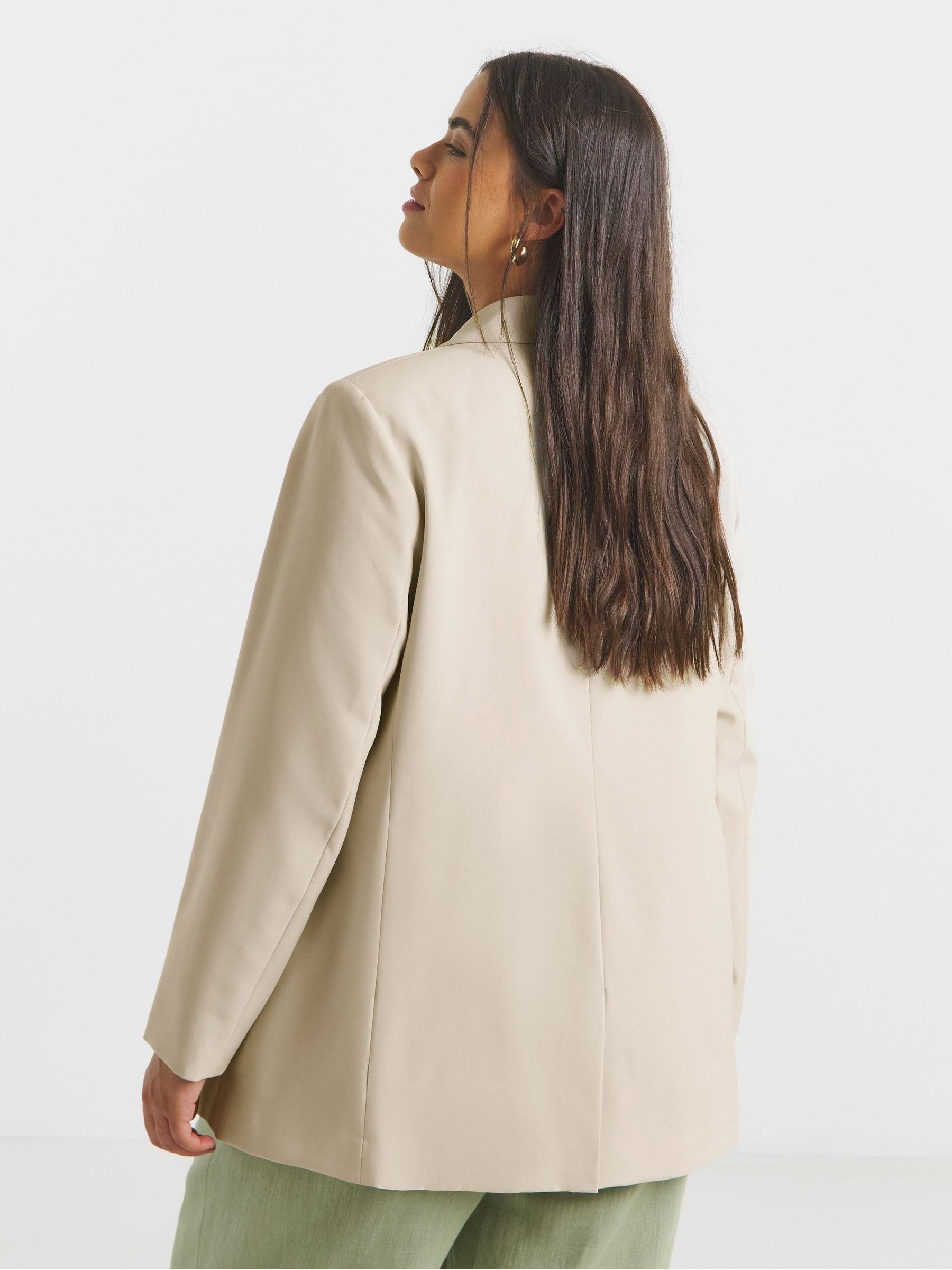 Buy Simply Be Natural Single Breasted Blazer from the Next UK online shop