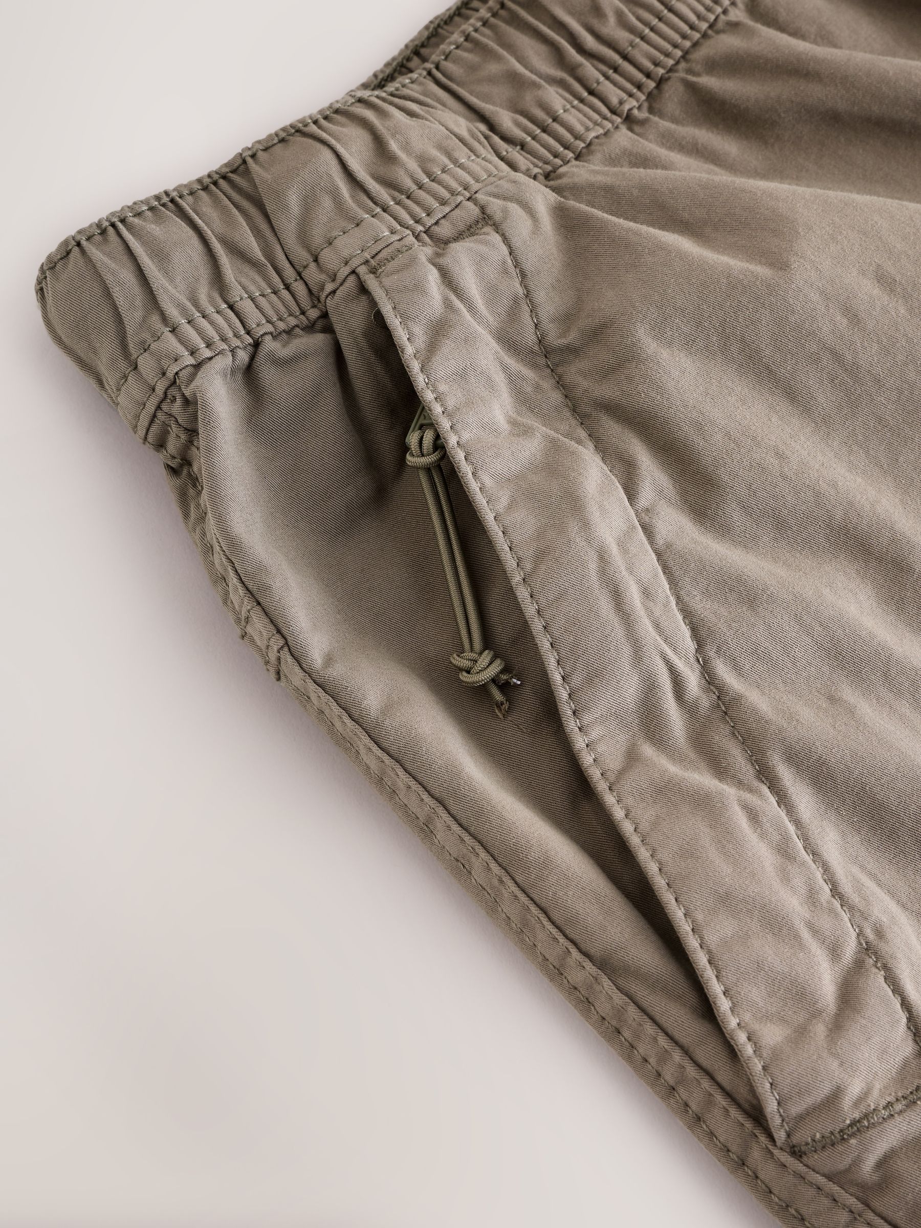 Buy Sage Green Elasticated Waist Cargo Shorts from the Next UK online shop