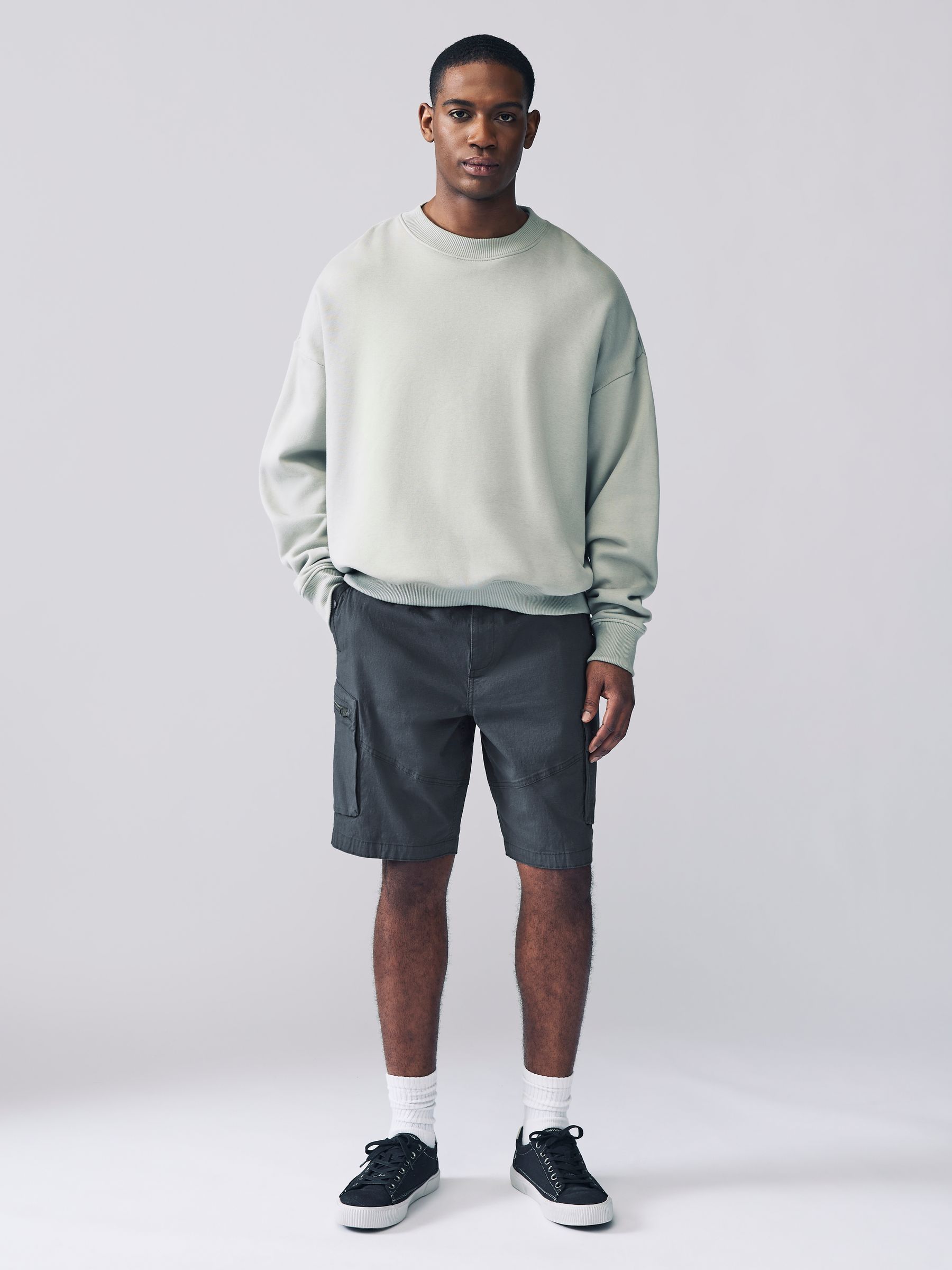 Buy Blue Belted Ripstop Cargo Shorts from the Next UK online shop