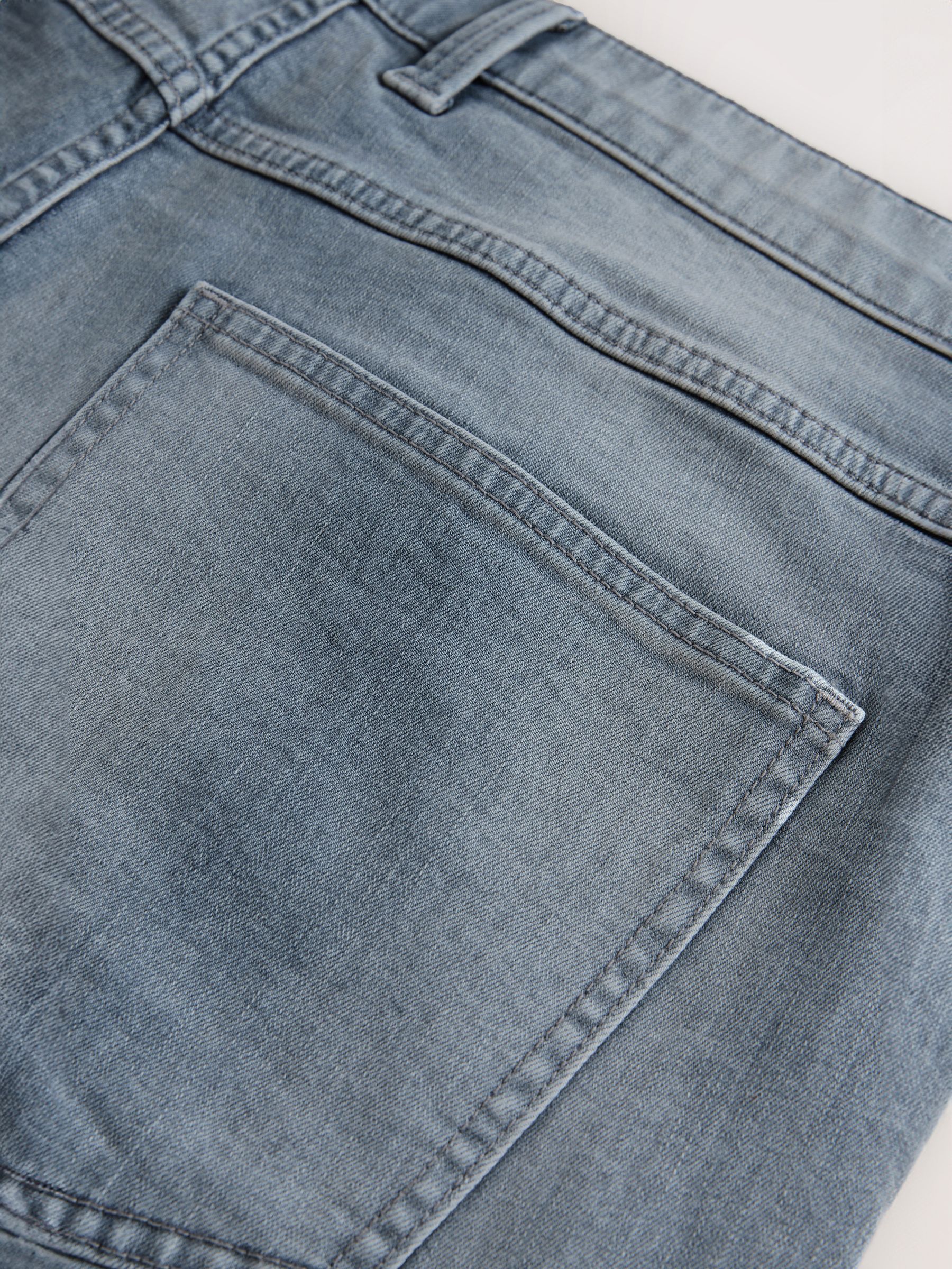 Buy Blue Slim Fit Stretch Denim Shorts from the Next UK online shop