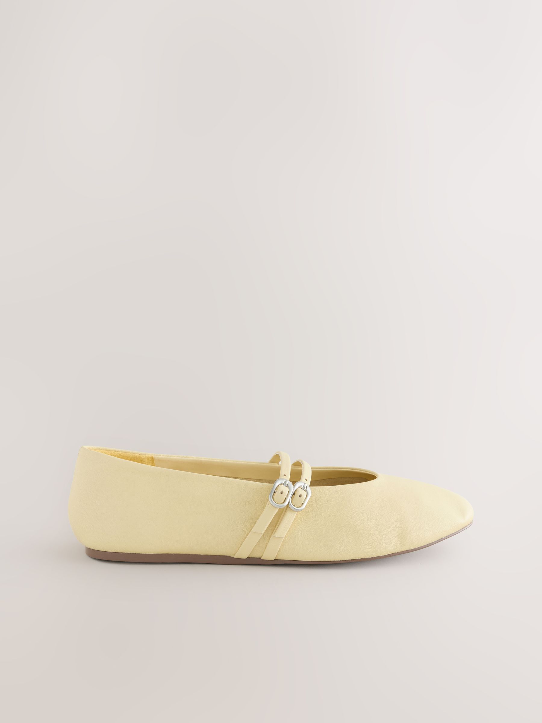 Buy Buttermilk Yellow Standard Fit Forever Comfort® Leather Round Toe ...
