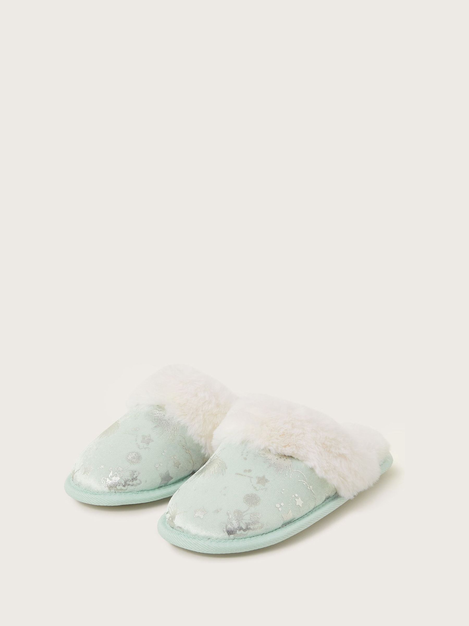 Buy Monsoon Green Sparkle Fairy Slippers from the Next UK online shop