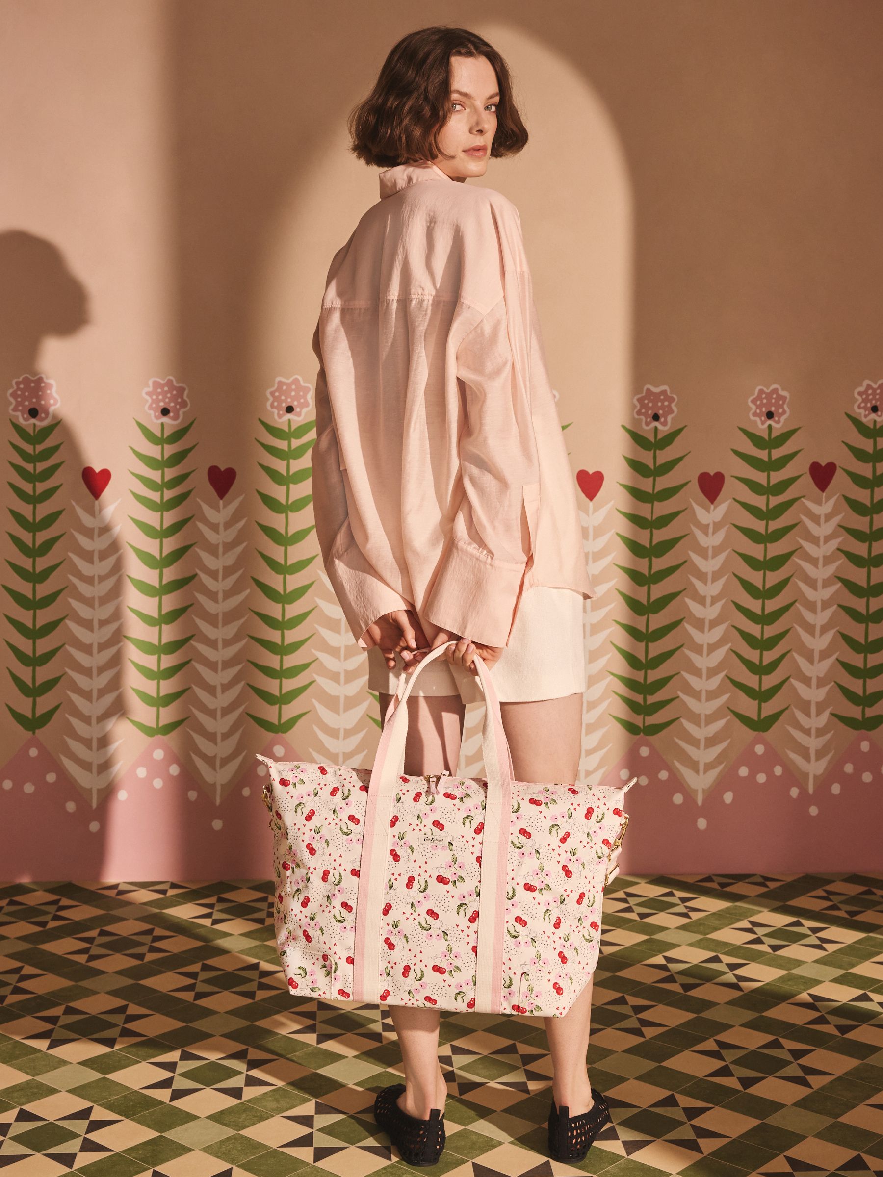 Buy Cath Kidston Ecru Cherries Overnight Bag from Next USA