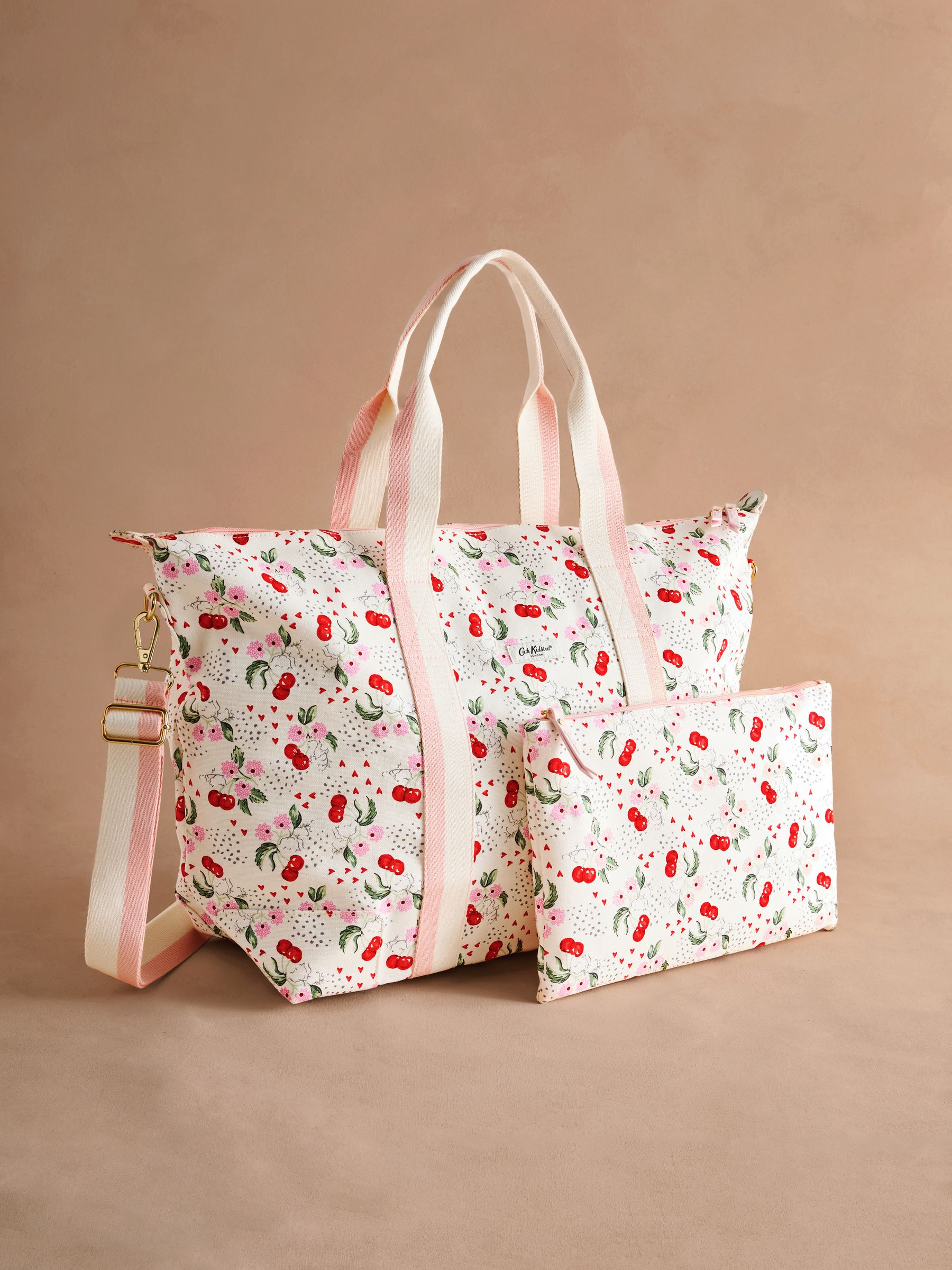Buy Cath Kidston Ecru Cherries Overnight Bag from Next USA