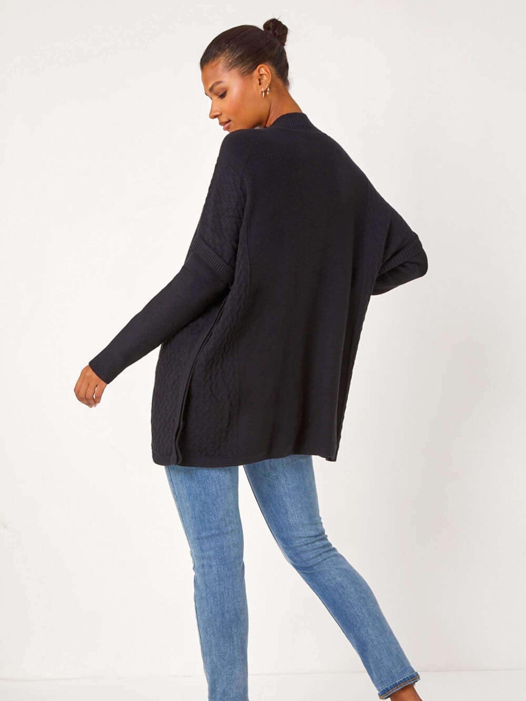 Buy Roman Black High Neck Longline Knit Jumper from the Next UK online shop