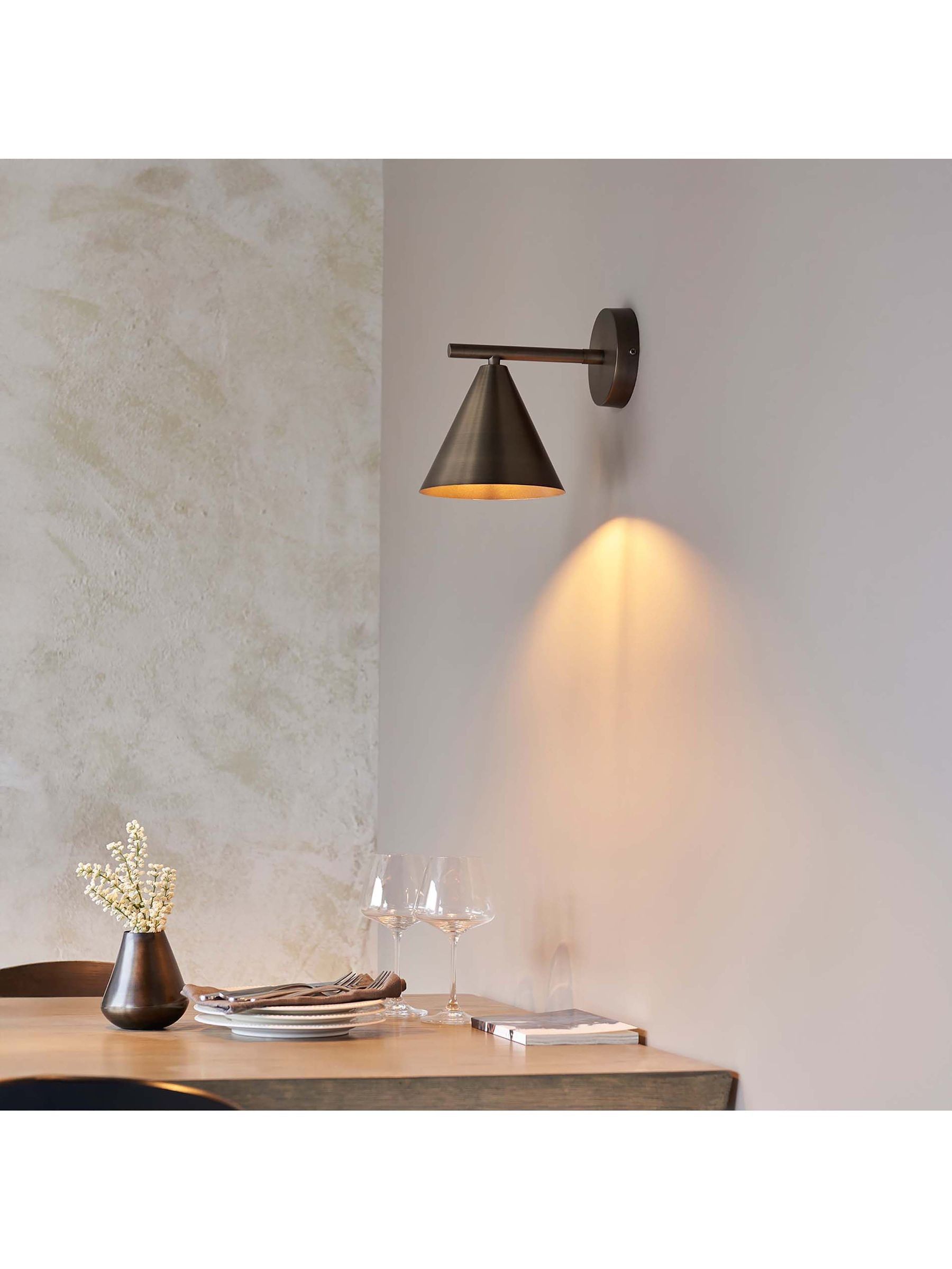 Buy Gallery Home Bronze Lance 1 Light Wall Light from the Next UK ...