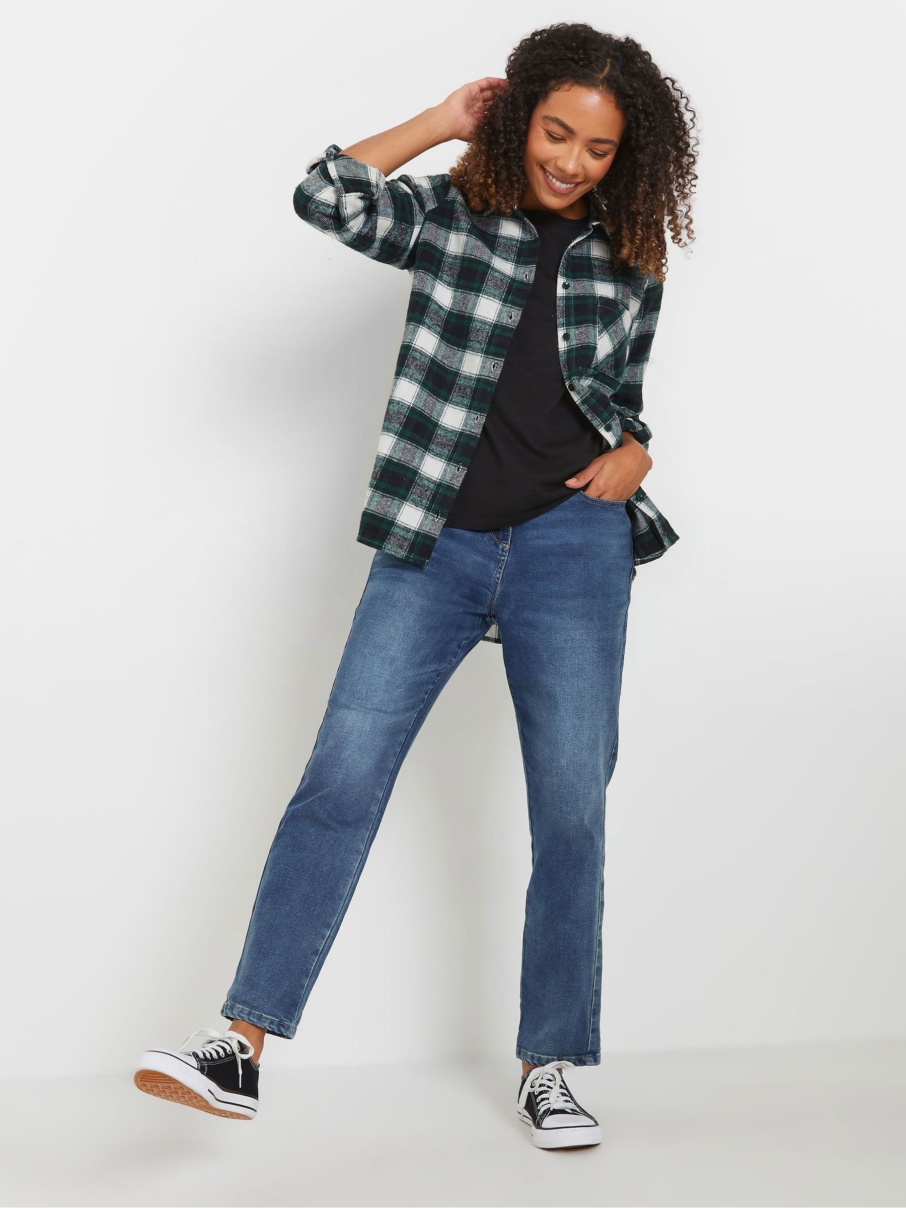 Buy M&Co Green Check Shirt from the Next UK online shop