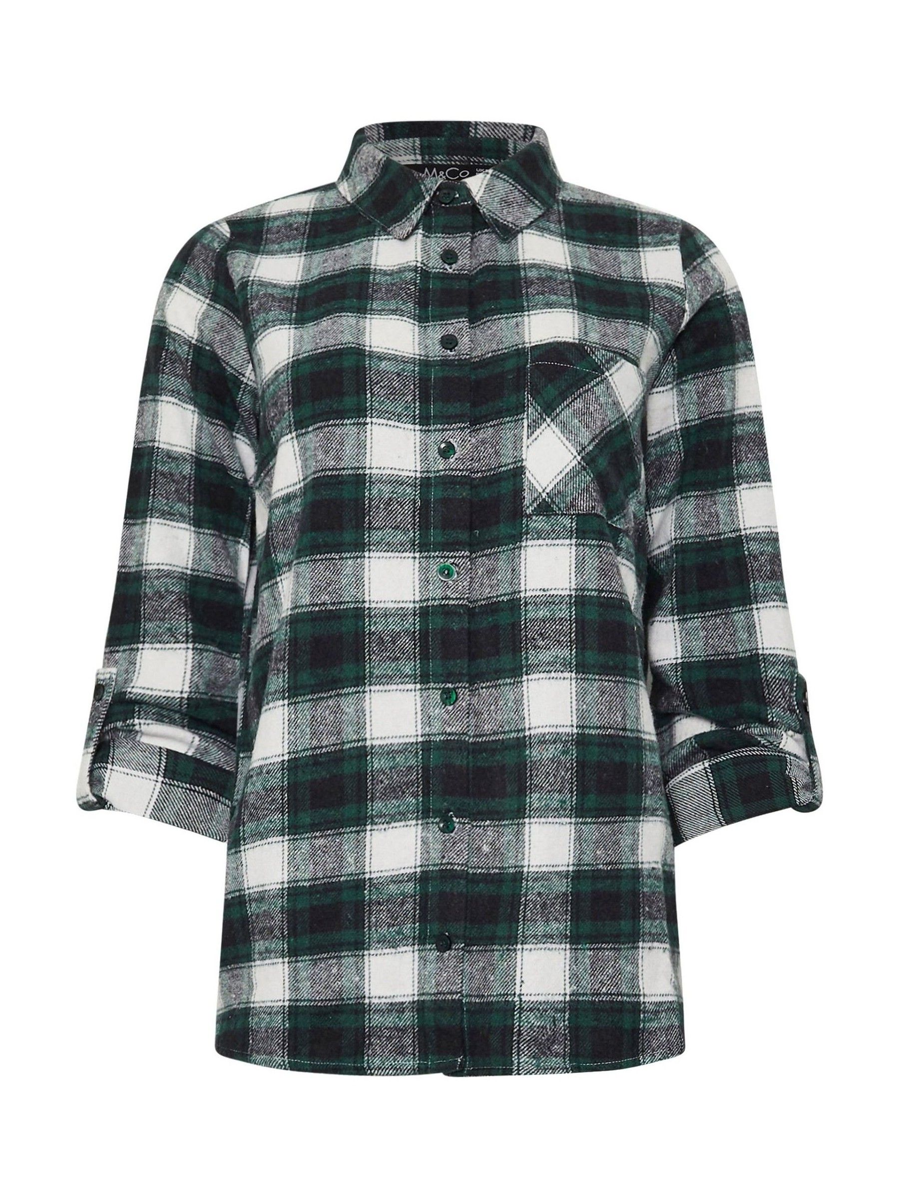 Buy M&Co Green Check Shirt from the Next UK online shop