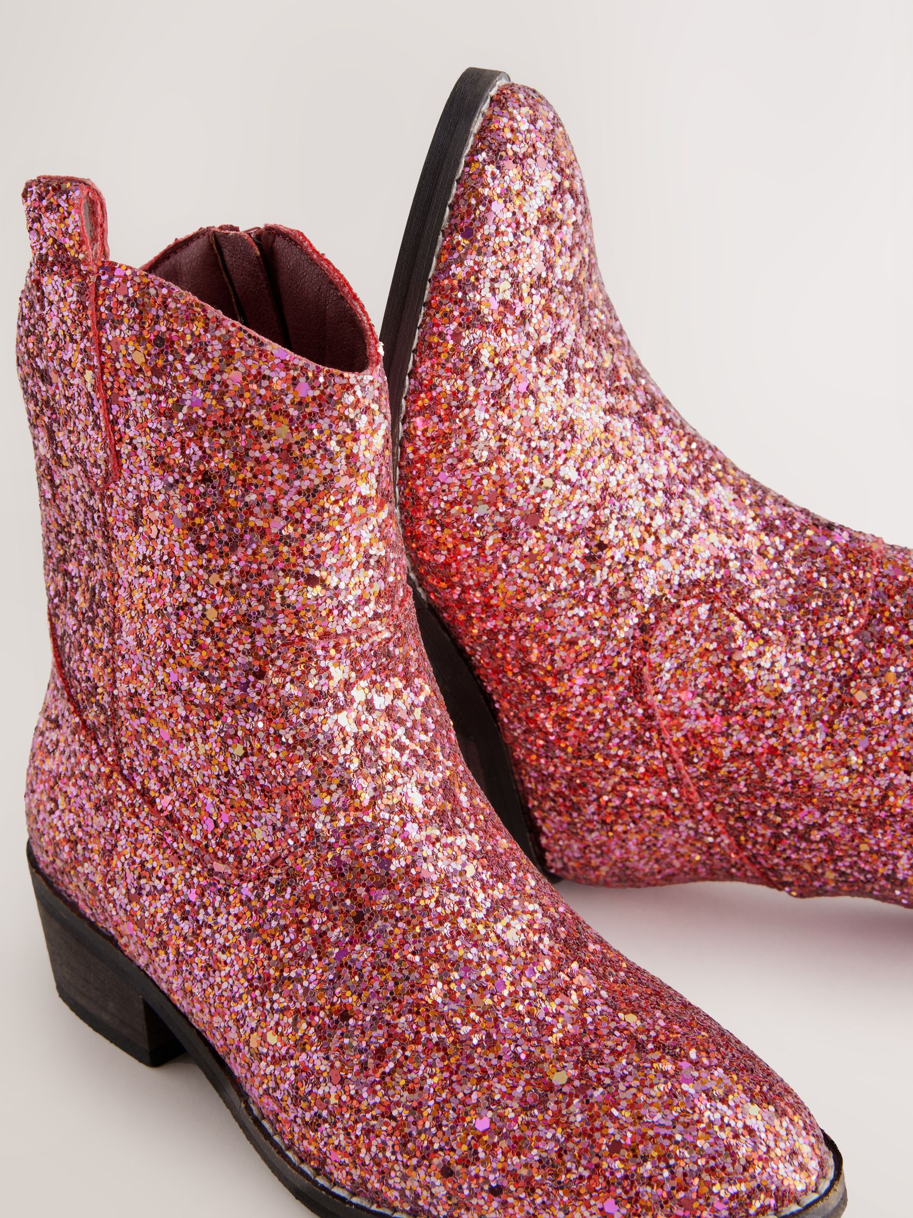 Buy Pink Glitter Western Boots from the Next UK online shop