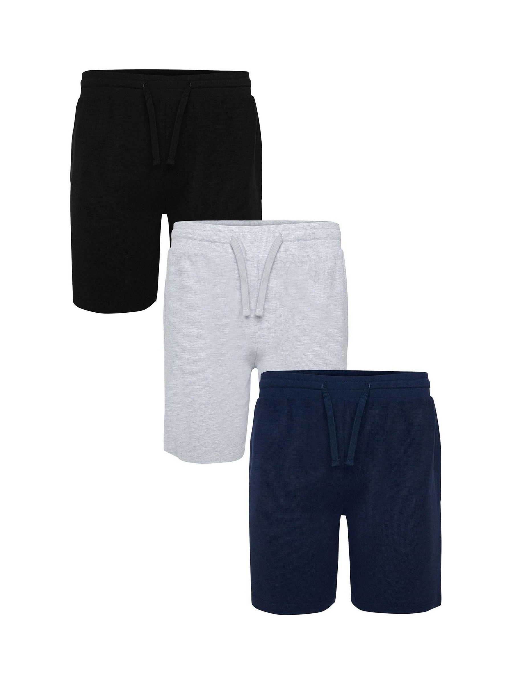 Buy Threadbare Black Waffle Texture Lounge Pyjamas from the Next UK ...