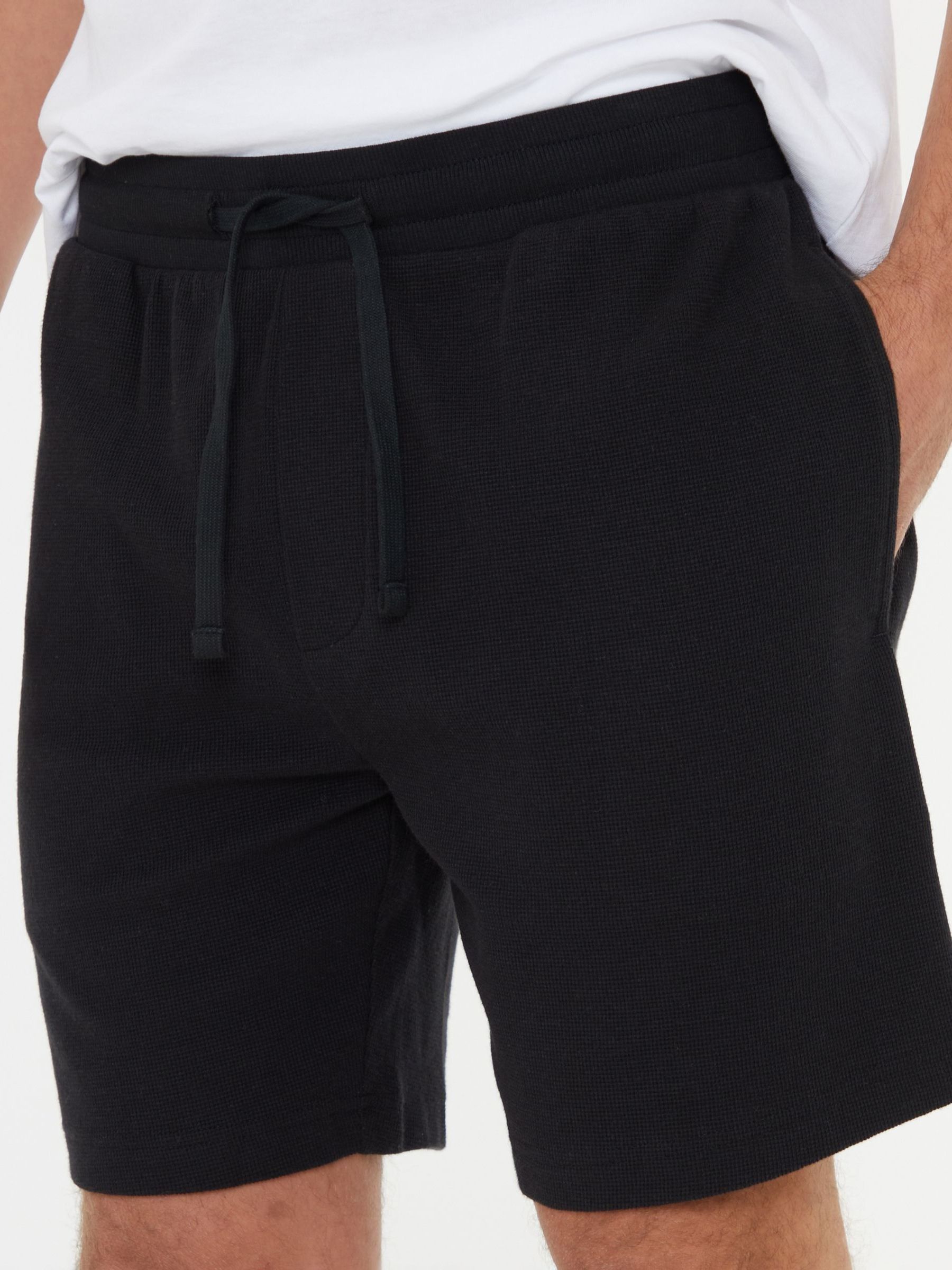 Buy Threadbare Black Waffle Texture Lounge Pyjamas from the Next UK ...