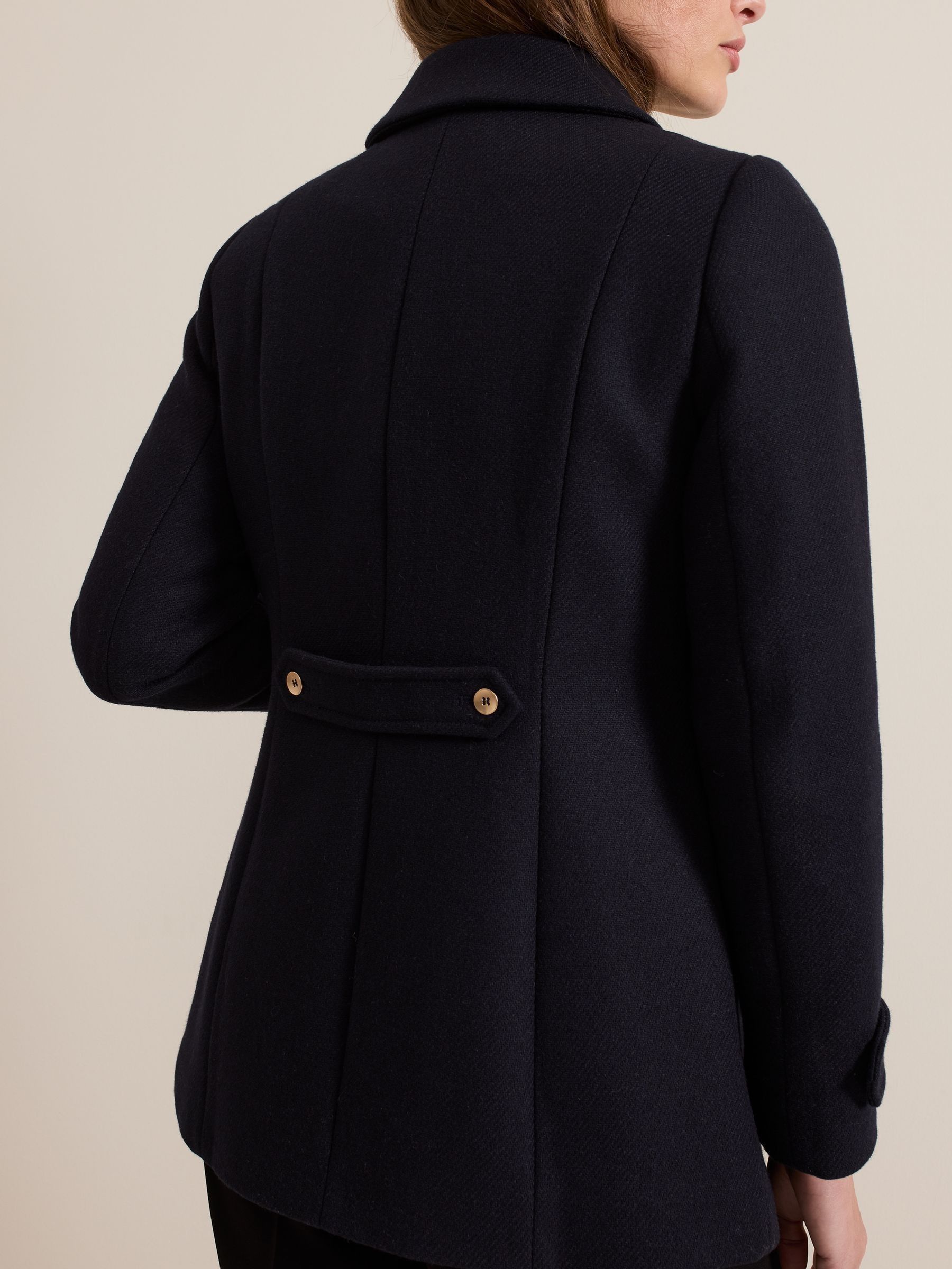 Buy Phase Eight Blue Petite Aurelie Wool Peacoat from the Next UK ...