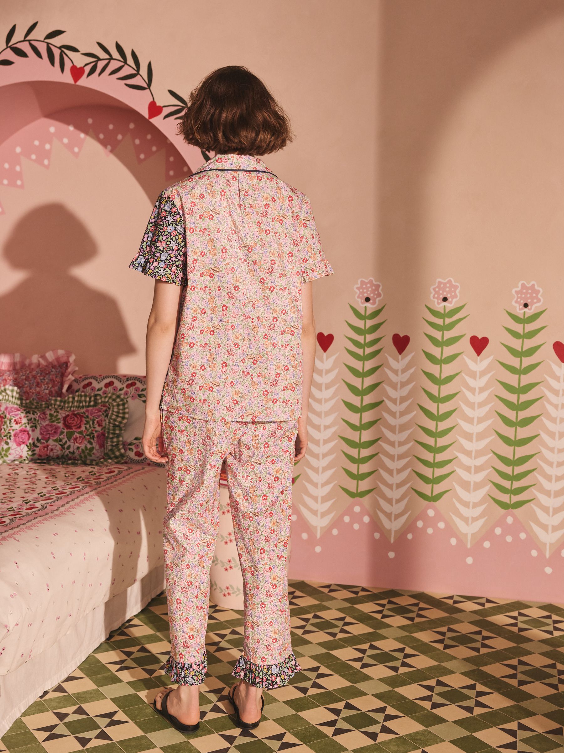 Buy Cath Kidston Waters Ditsy 100% Cotton Button Through Pyjamas from ...