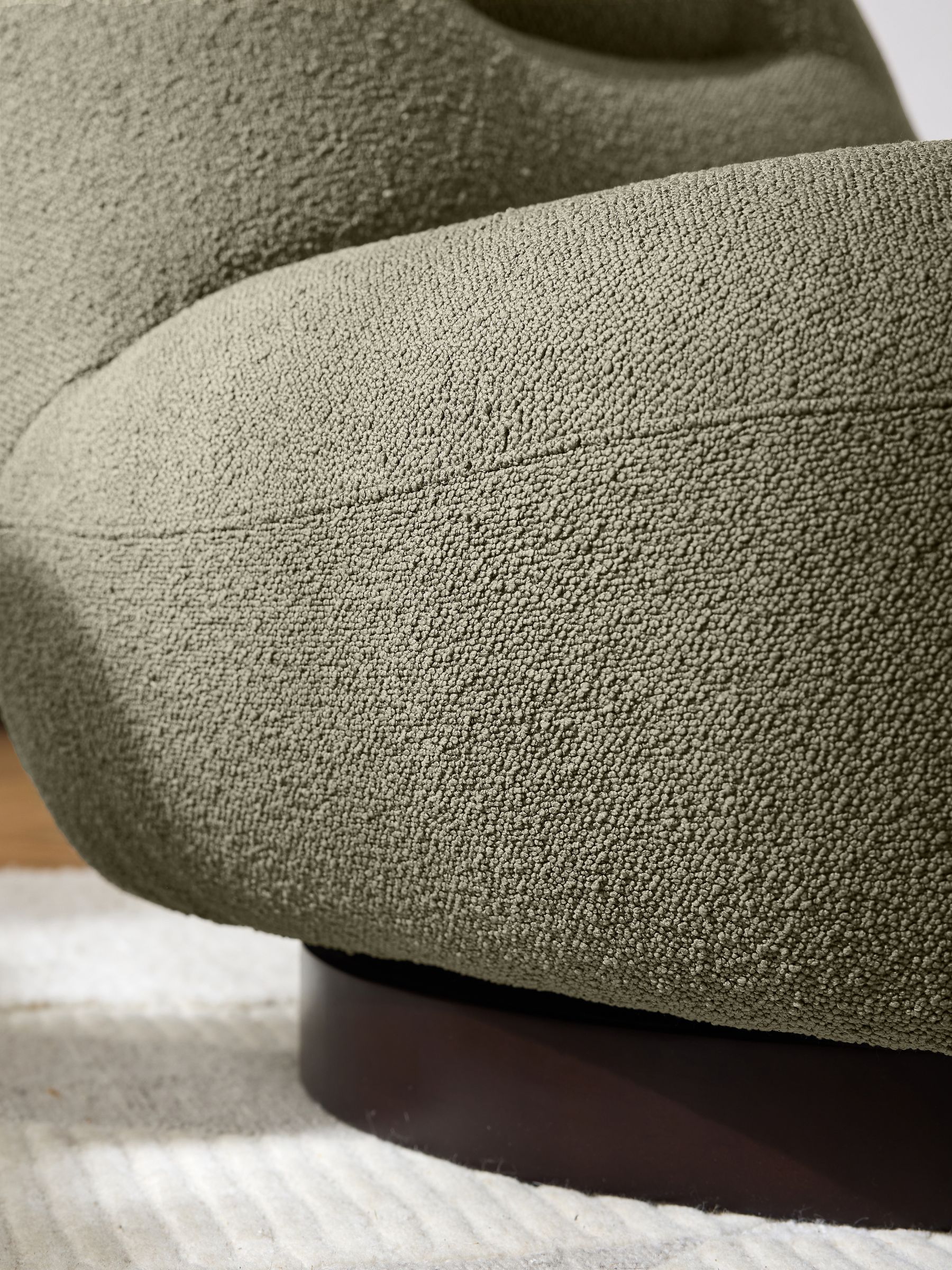 Buy Casual Boucle Sage Green Otis Swivel Accent Chair from the Next UK ...