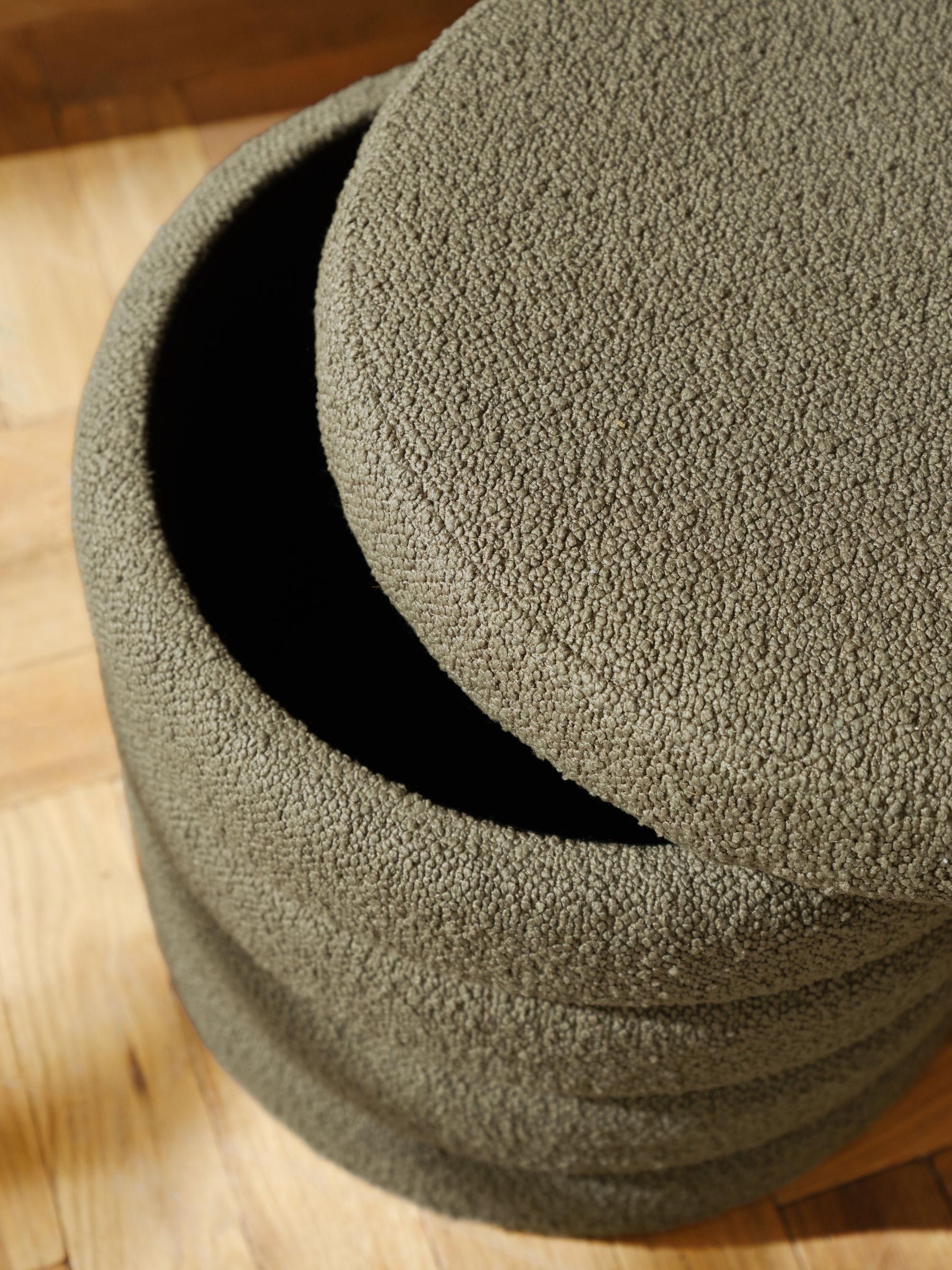 Buy Casual Boucle Sage Green Stella Storage Stool from the Next UK ...