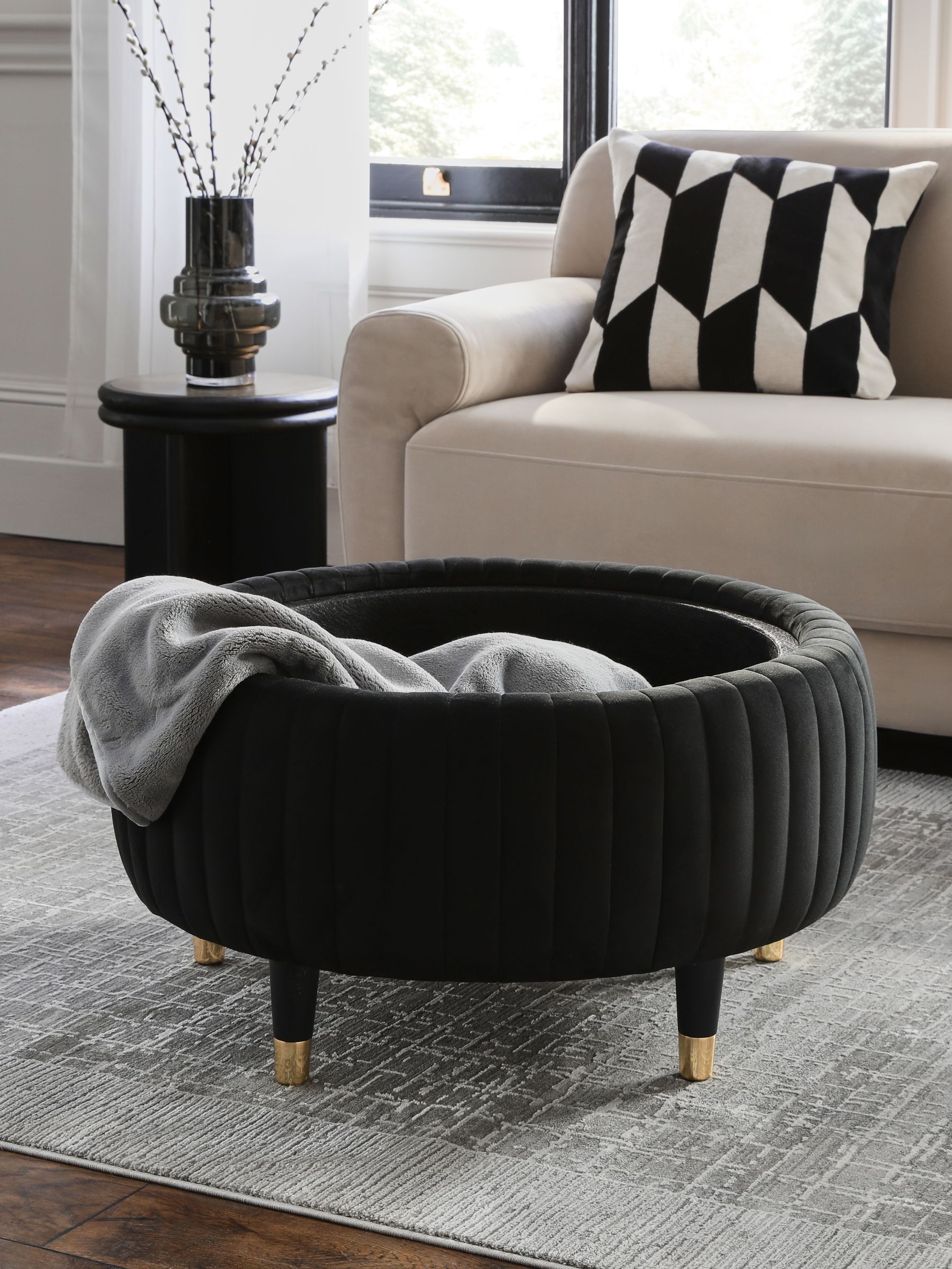 Buy Soft Velvet Black Evie Coffee Table from the Next UK online shop