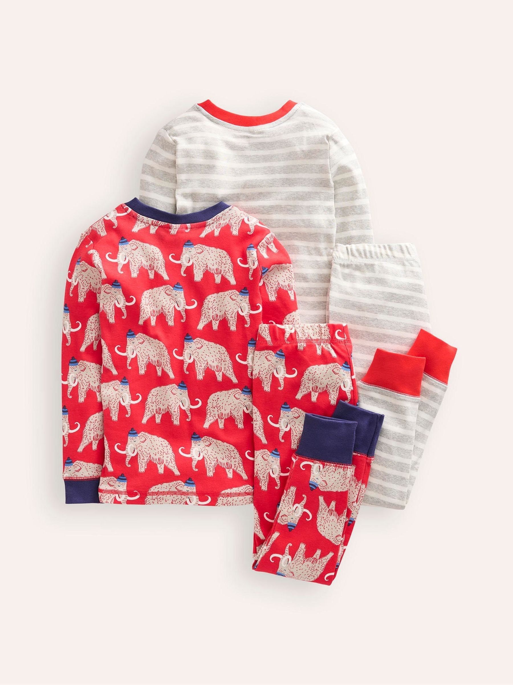 Buy Boden Red Snug Twin Pack 100% Cotton Pyjamas from the Next UK ...