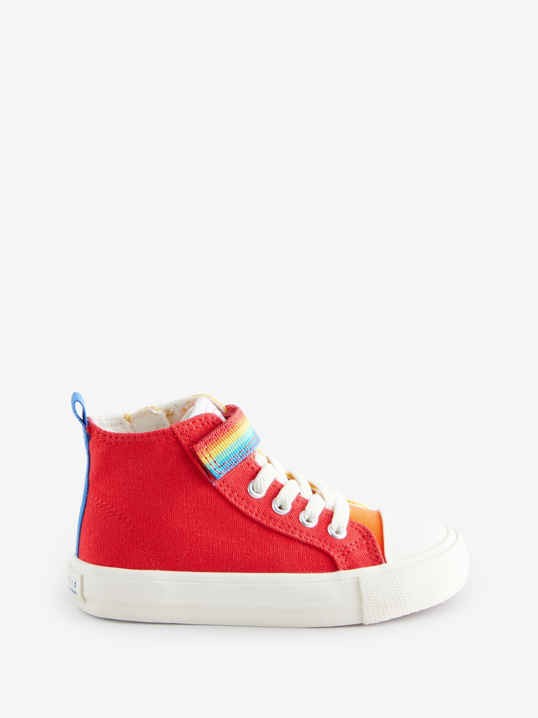 Buy Little Bird by Jools Oliver Red/Blue Younger Multi Canvas Hi-Top ...
