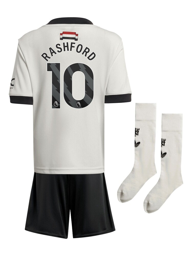 Buy adidas White Original Manchester United EPL Third Mini Kit 2024-25 ...
