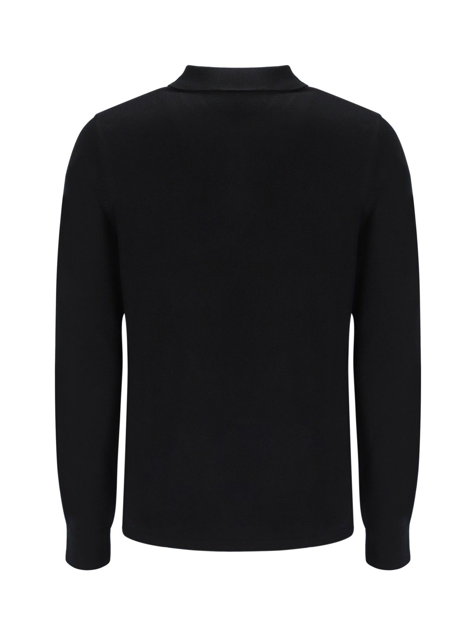 Buy Fila Black Frank Knitted Long Sleeves Polo Shirt from the Next UK ...