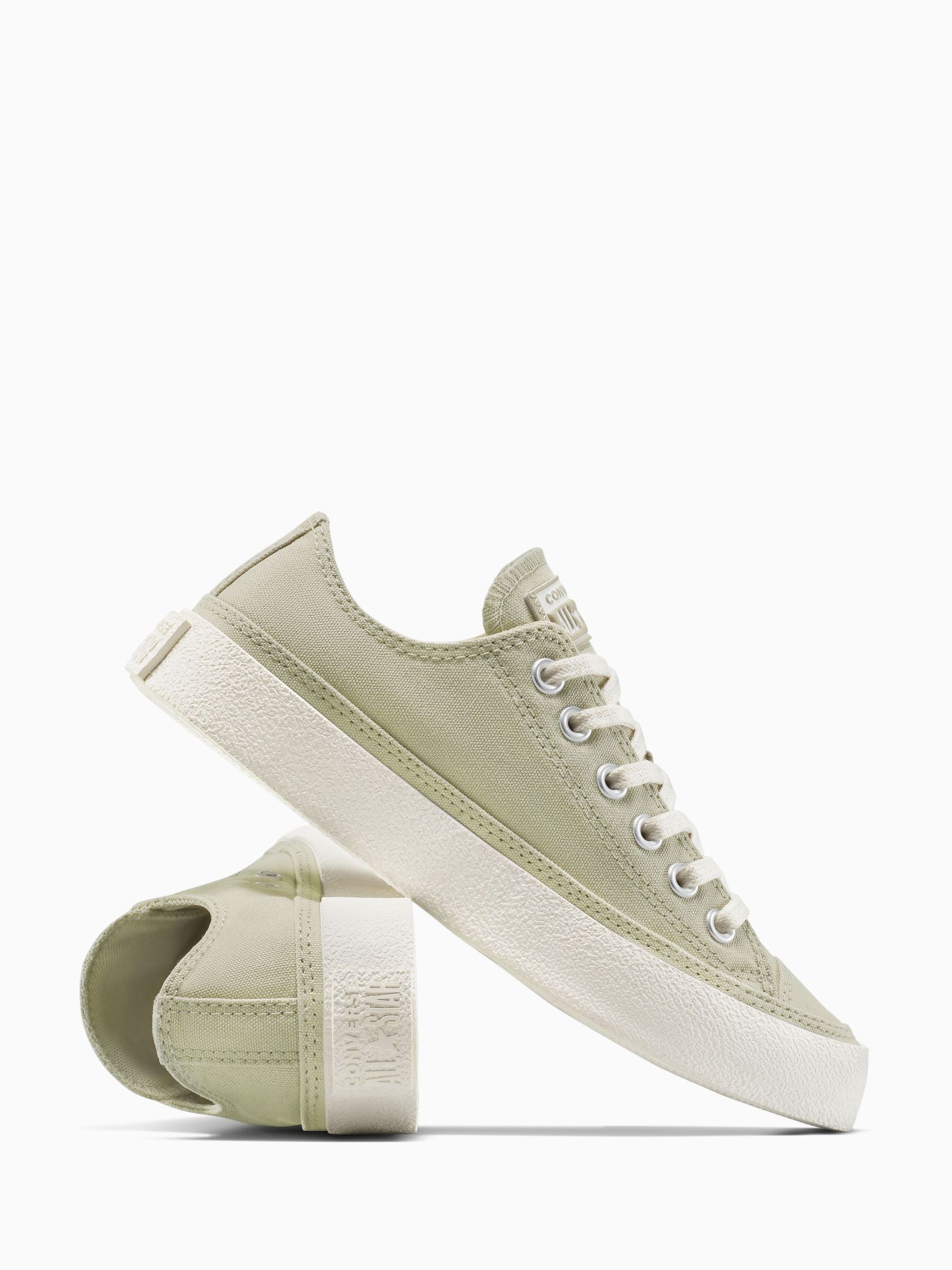 Buy Converse Green Chuck Taylor All Star Crepe Sole Low Trainers from ...