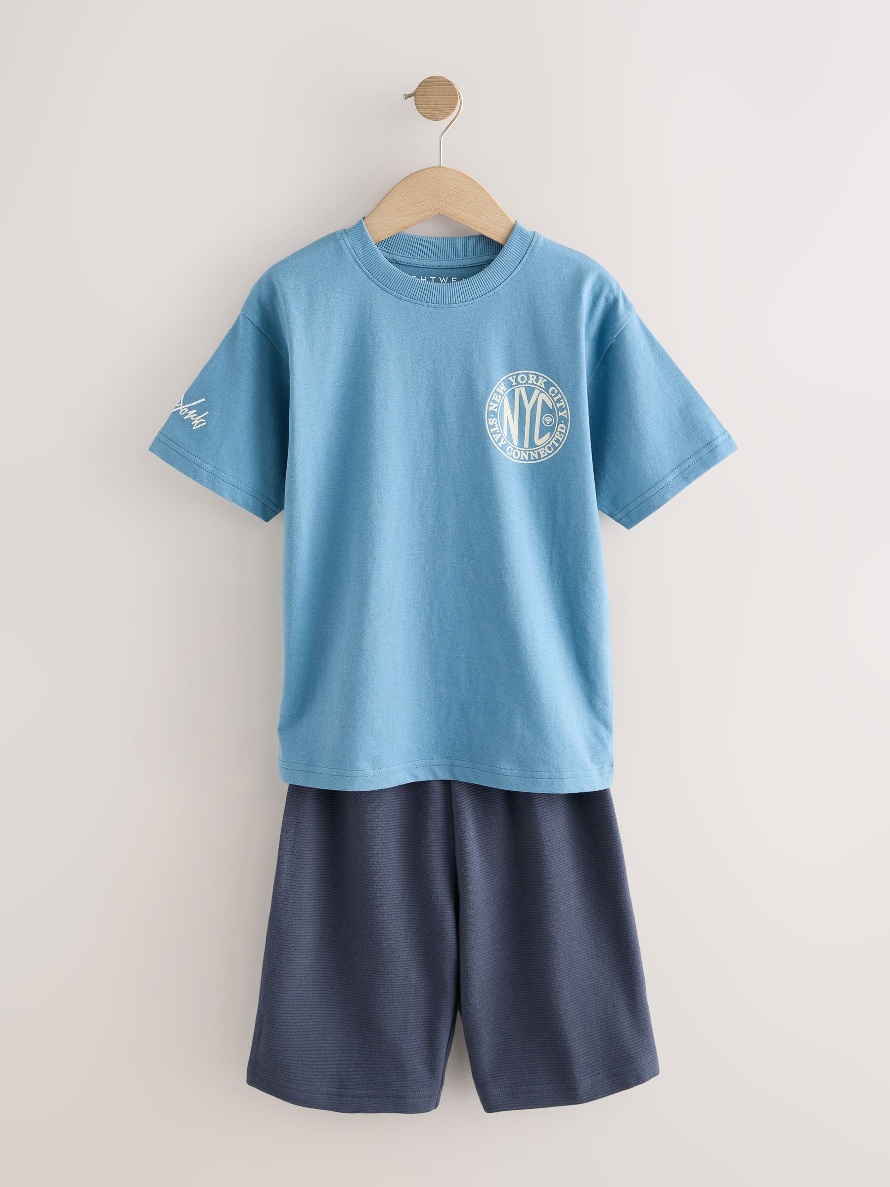 Buy Black/ Grey/ Yellow Short Pyjamas 3 Pack (3-16yrs) from the Next UK ...