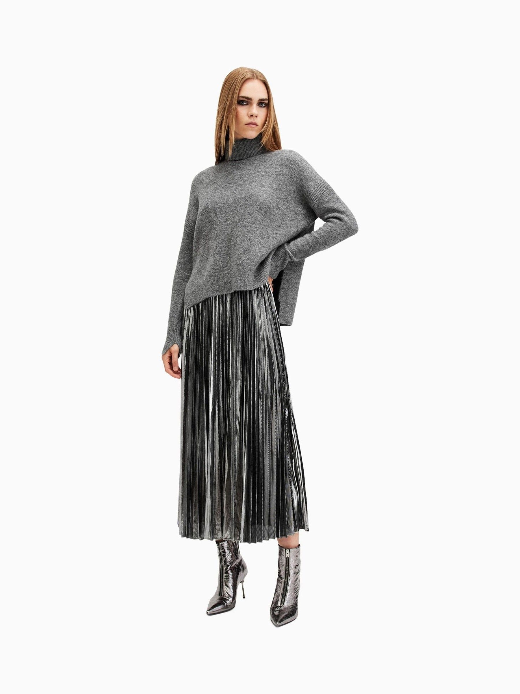 Buy AllSaints Grey Spark Dress from the Next UK online shop