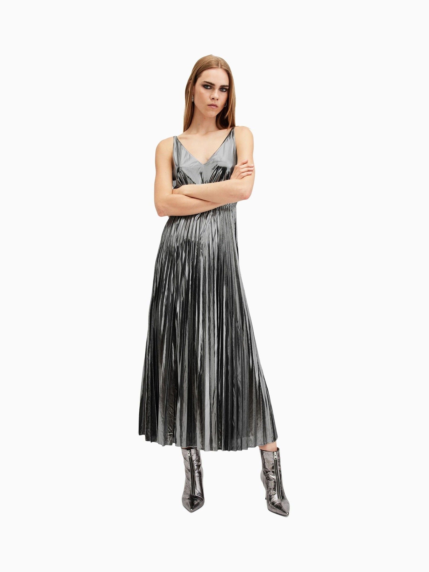 Buy AllSaints Grey Spark Dress from the Next UK online shop