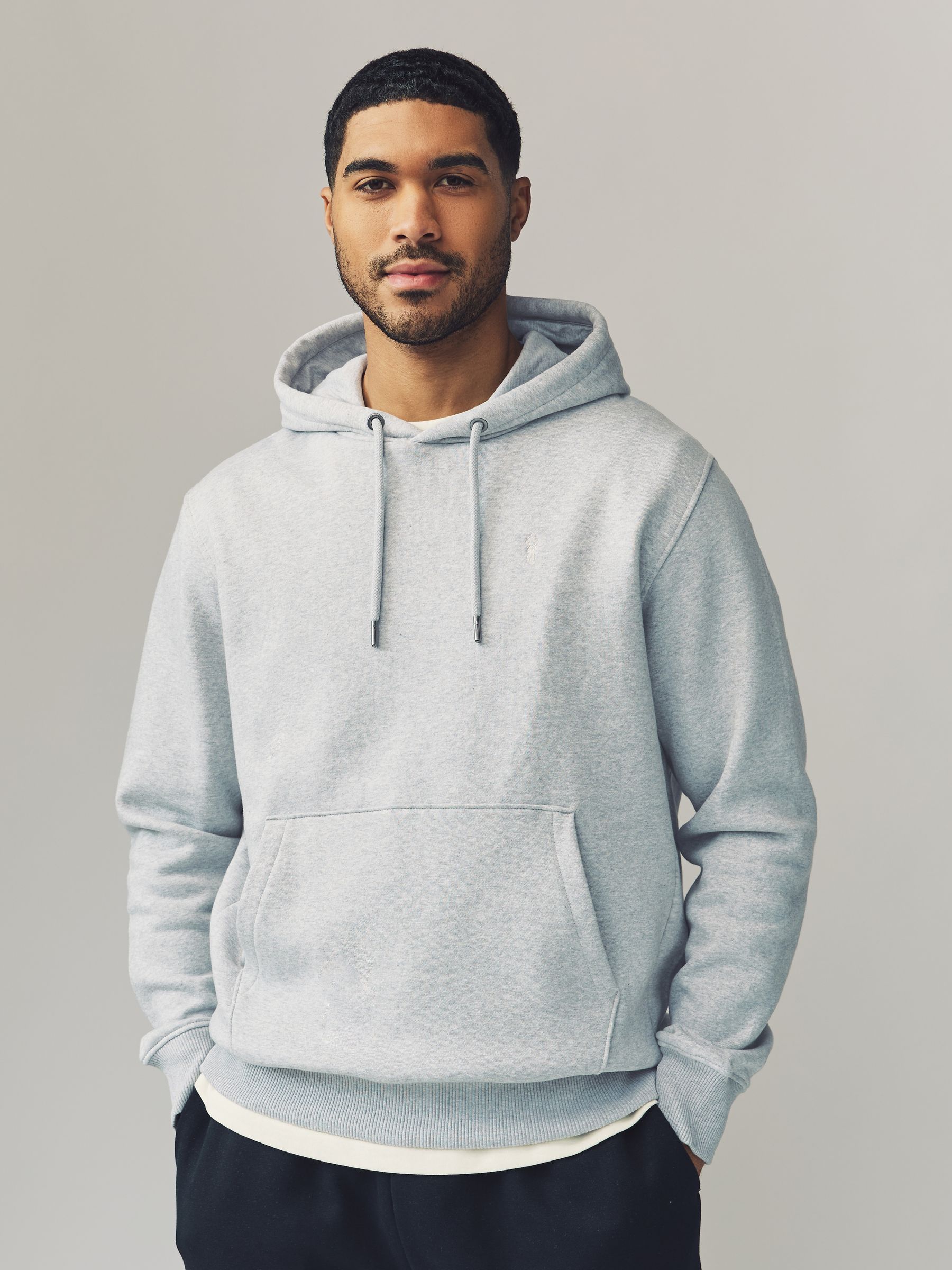 Buy Black/Navy/Grey Marl Jersey Hoodies 3 Pack from the Next UK online shop